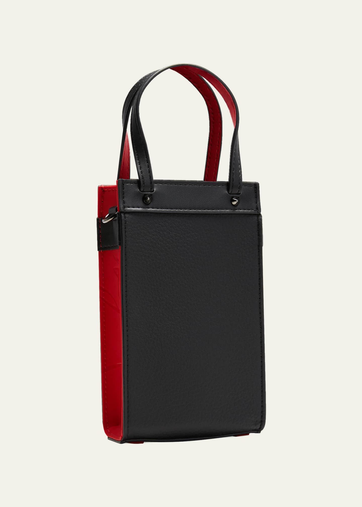 Christian Louboutin Men's Ruistote Nano Faux Leather Tote Bag ...