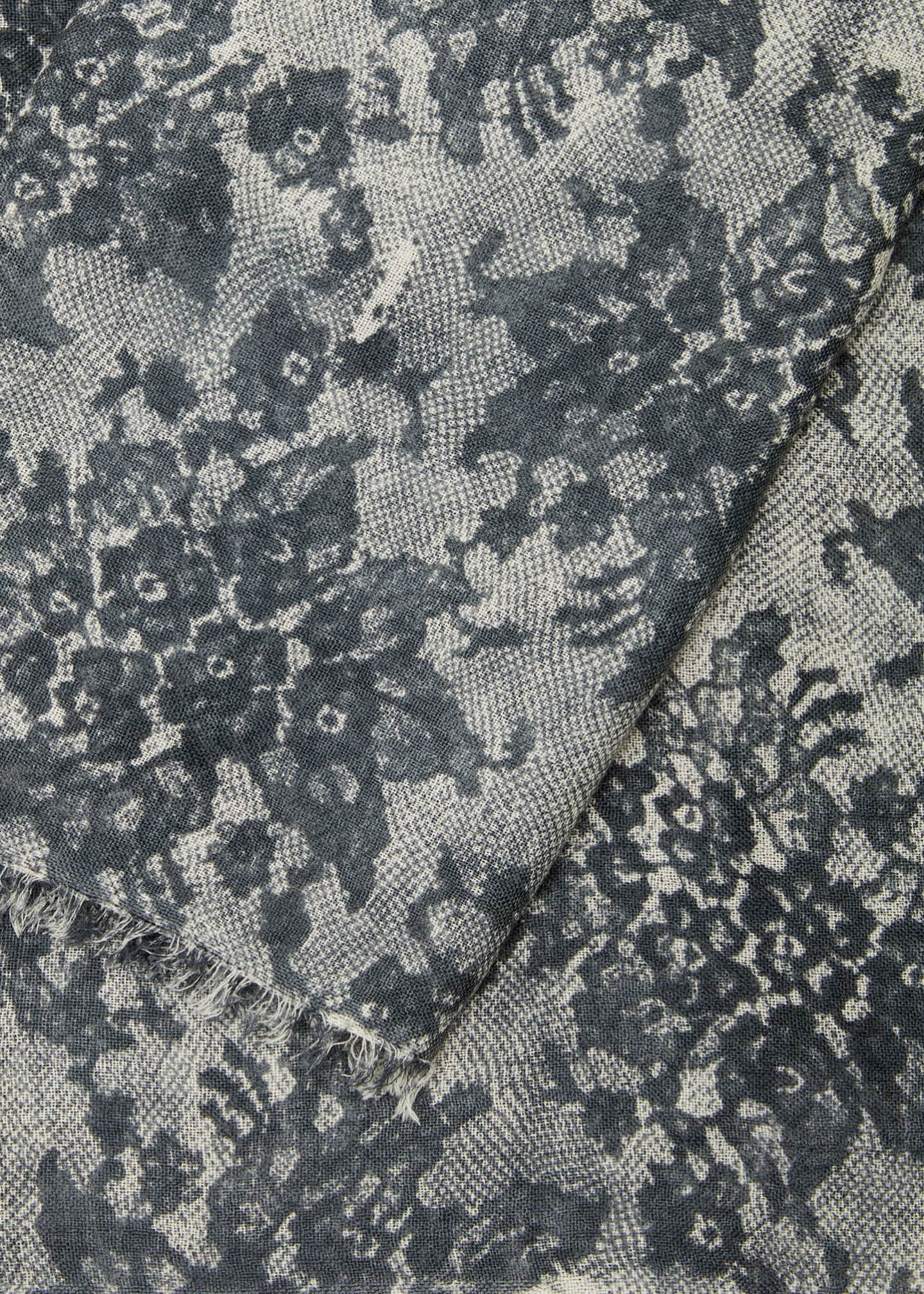 Bajra Lace-Print Wool-Silk Scarf - Bergdorf Goodman