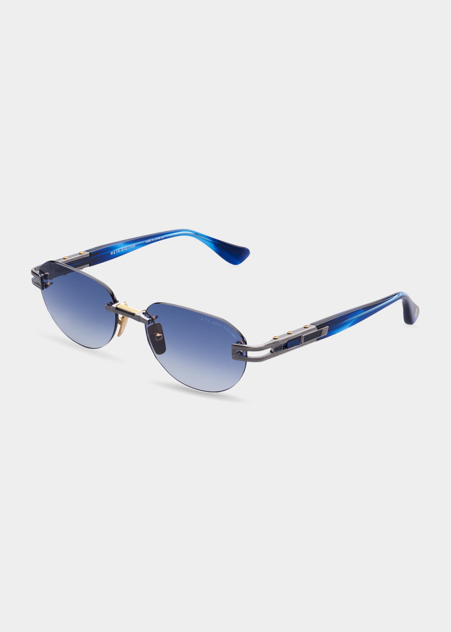 Dita Men's Meta Evo Two Rimless Round Sunglasses - Bergdorf Goodman