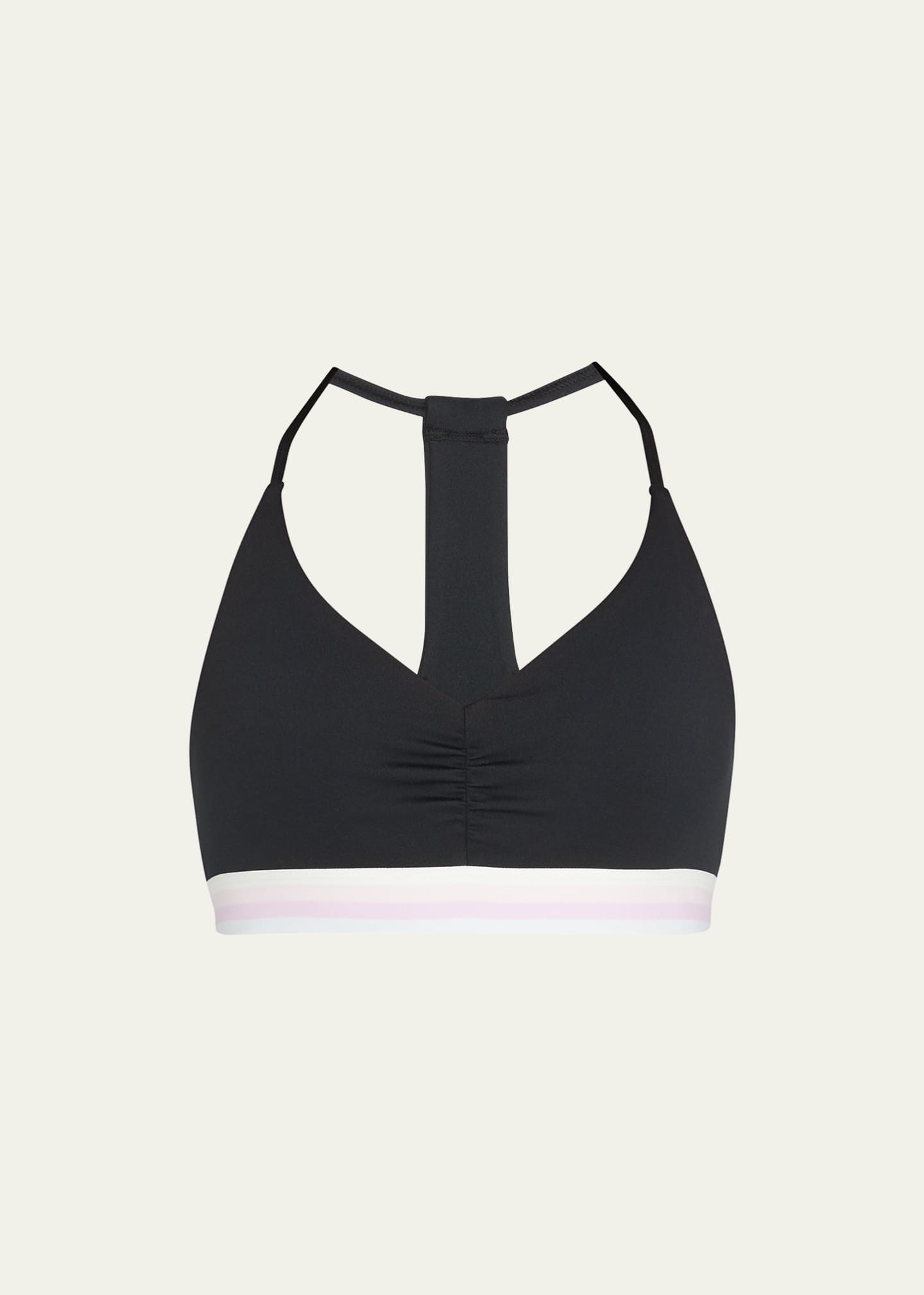 Spiritual Gangster Studio Shirred T-Back Bra - Bergdorf Goodman