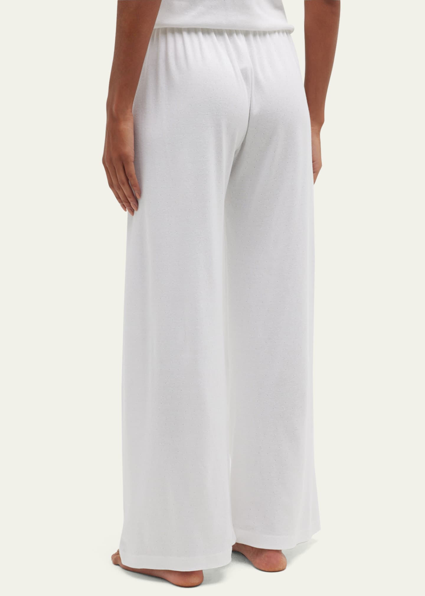 Andine Soleil Wide-Leg Pointelle Pants - Bergdorf Goodman