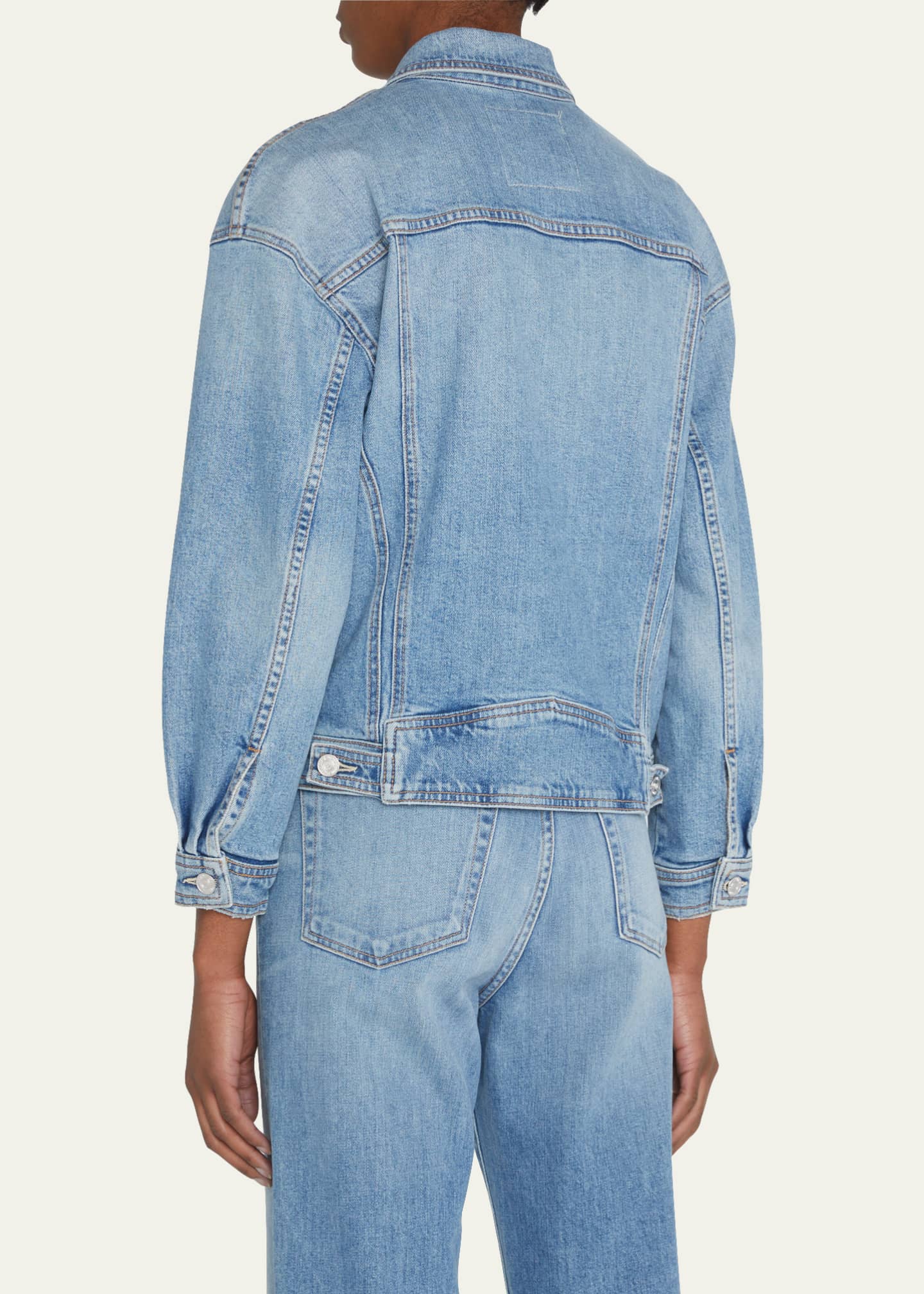 MOTHER The Back Road Drop Shoulder Denim Jacket - Bergdorf Goodman