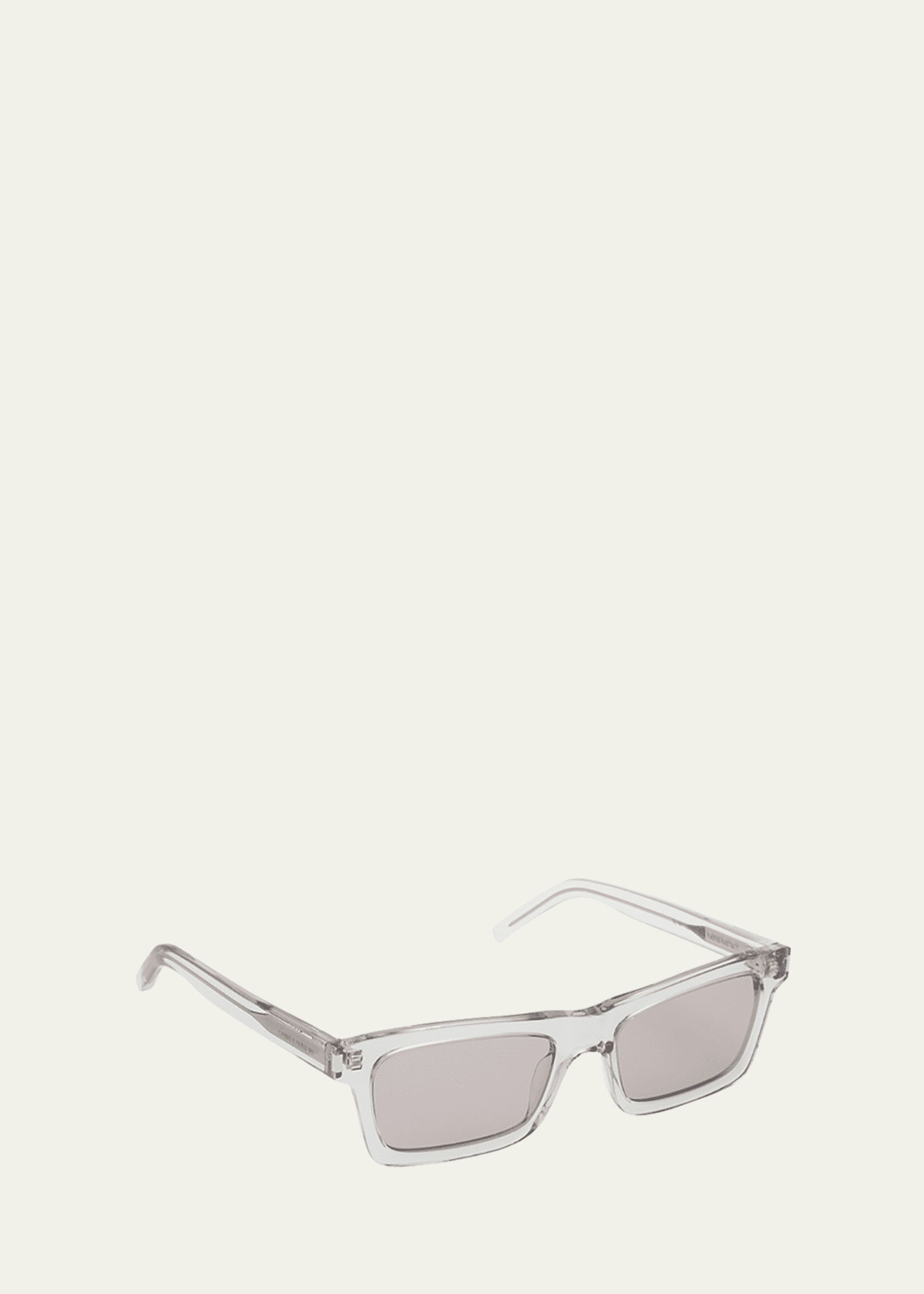 Saint Laurent Betty Rectangle Semi-Transparent Acetate Sunglasses ...