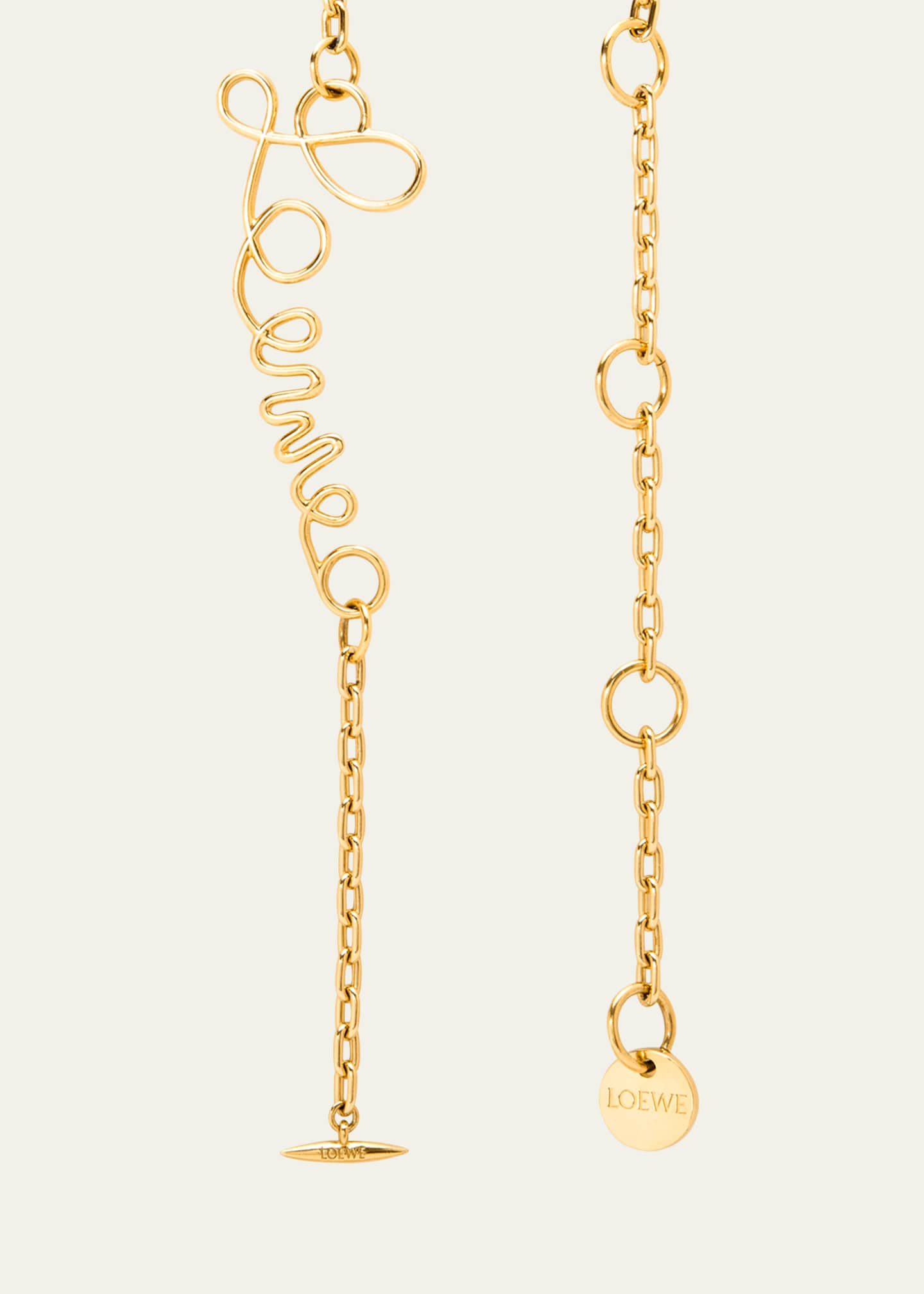 Loewe Logo Chain Skinny Belt - Bergdorf Goodman