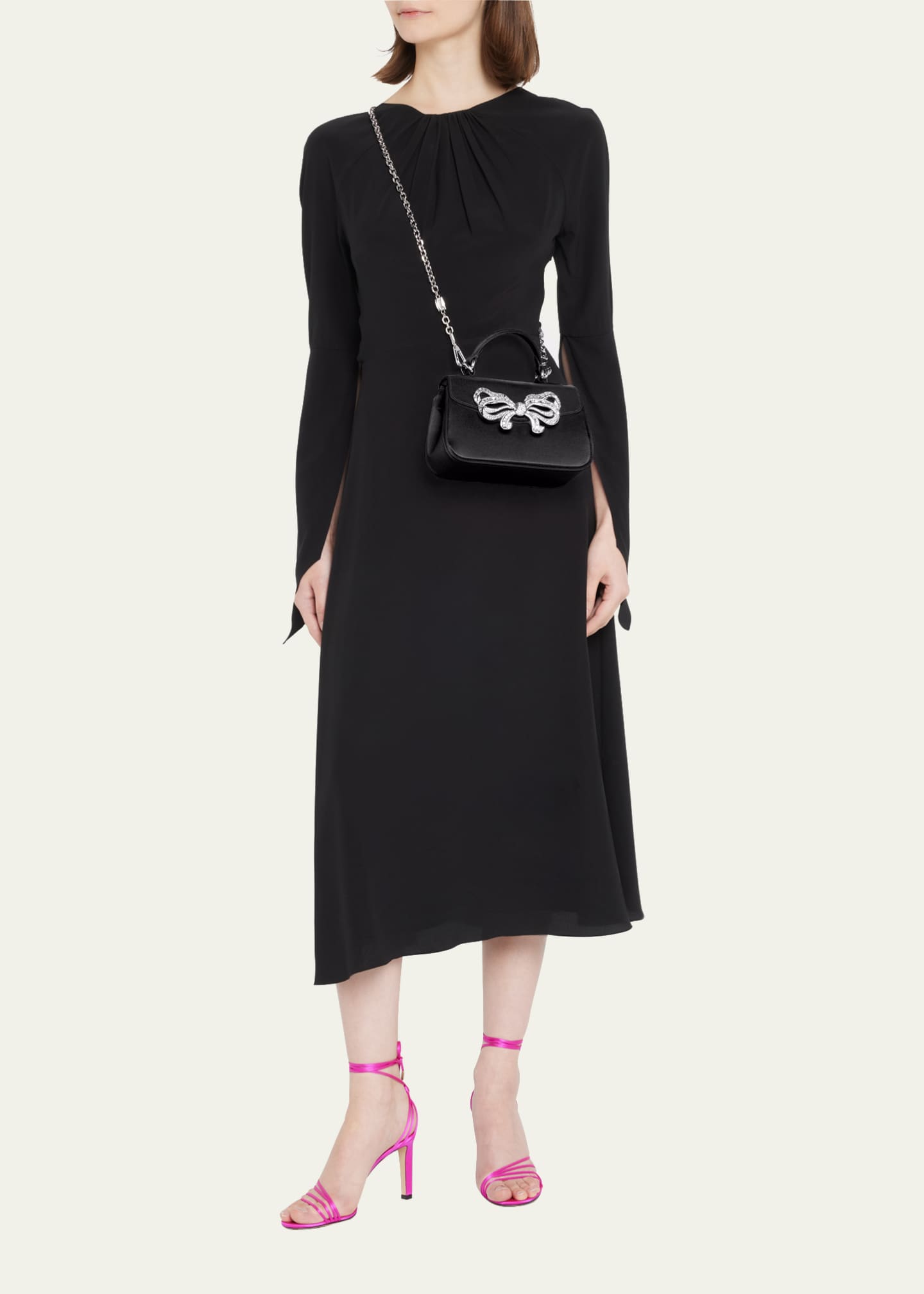 Judith Leiber Couture Bow Satin Top-Handle Bag - Bergdorf Goodman