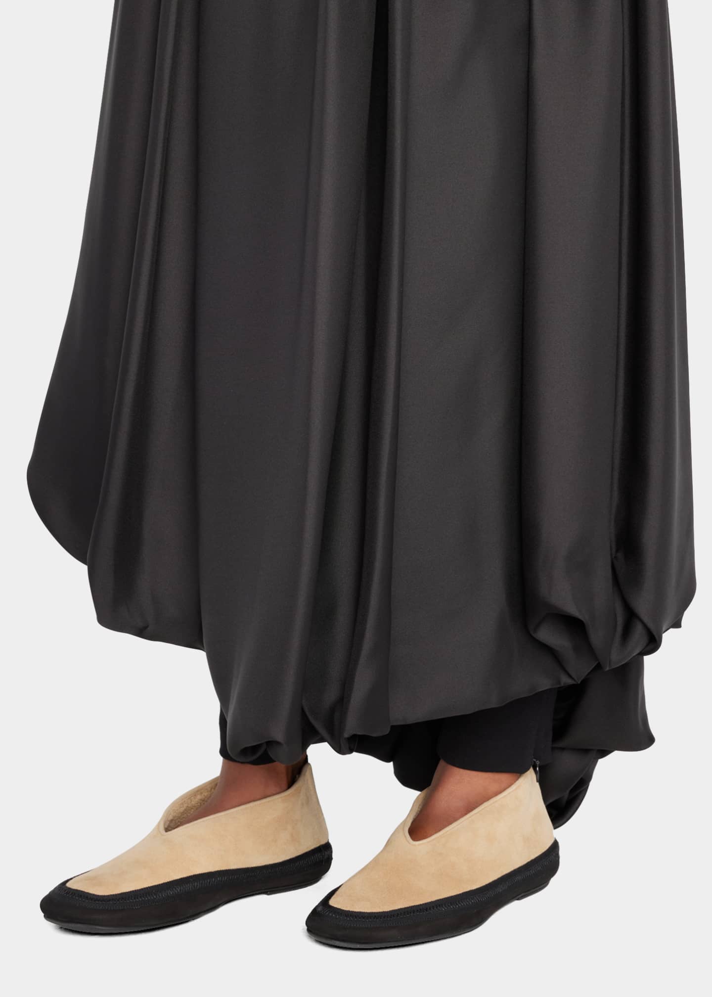 THE ROW Fairy Bicolor Suede Ballerina Loafers - Bergdorf Goodman