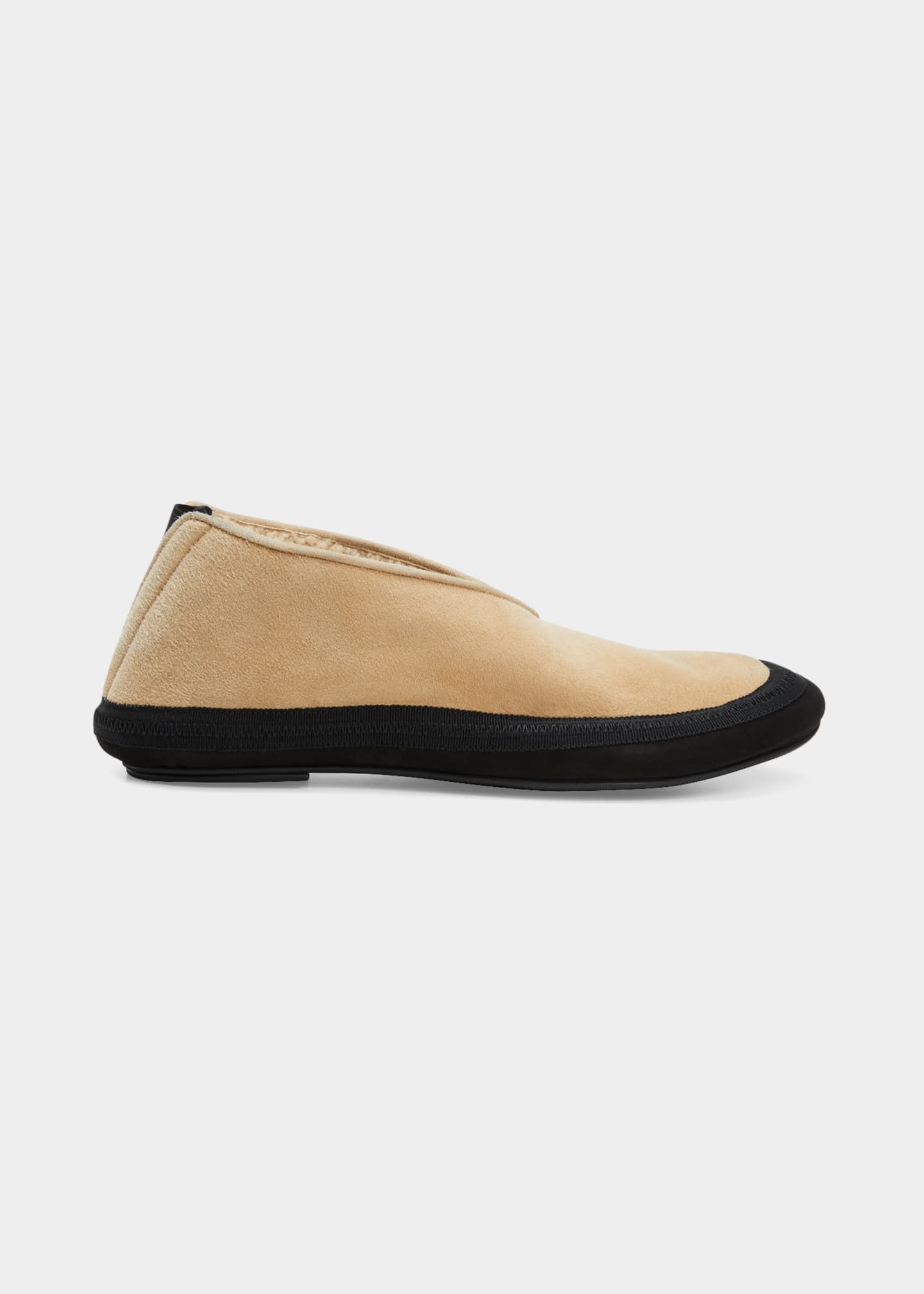 THE ROW Fairy Bicolor Suede Ballerina Loafers - Bergdorf Goodman