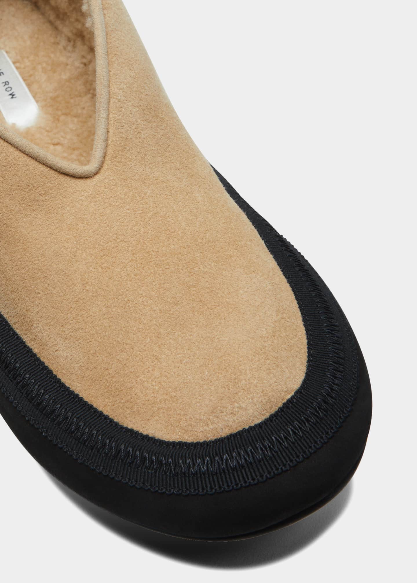 THE ROW Fairy Bicolor Suede Ballerina Loafers - Bergdorf Goodman
