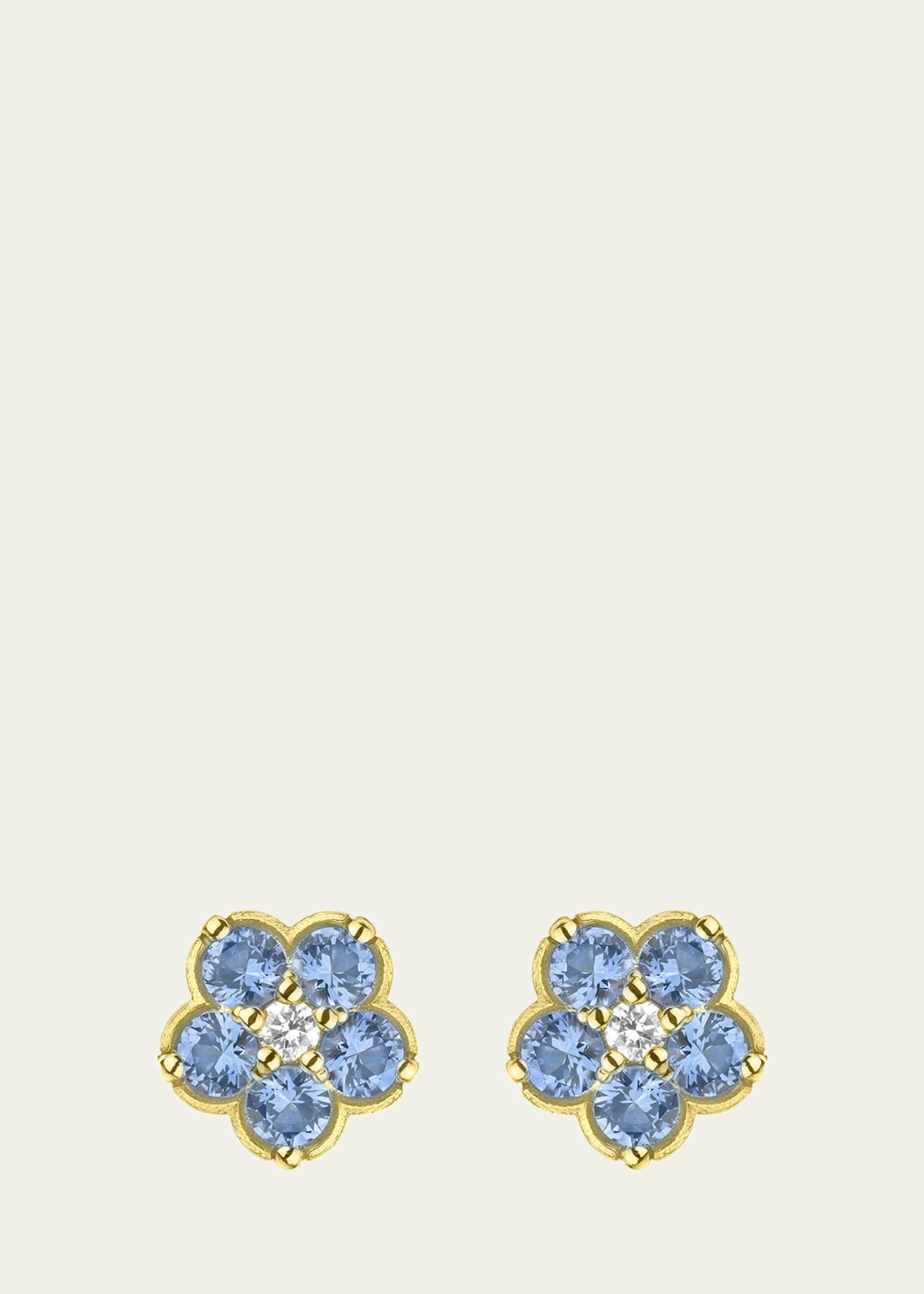Paul Morelli 18k Gold Wild Child Blue Sapphire Earrings - Bergdorf Goodman