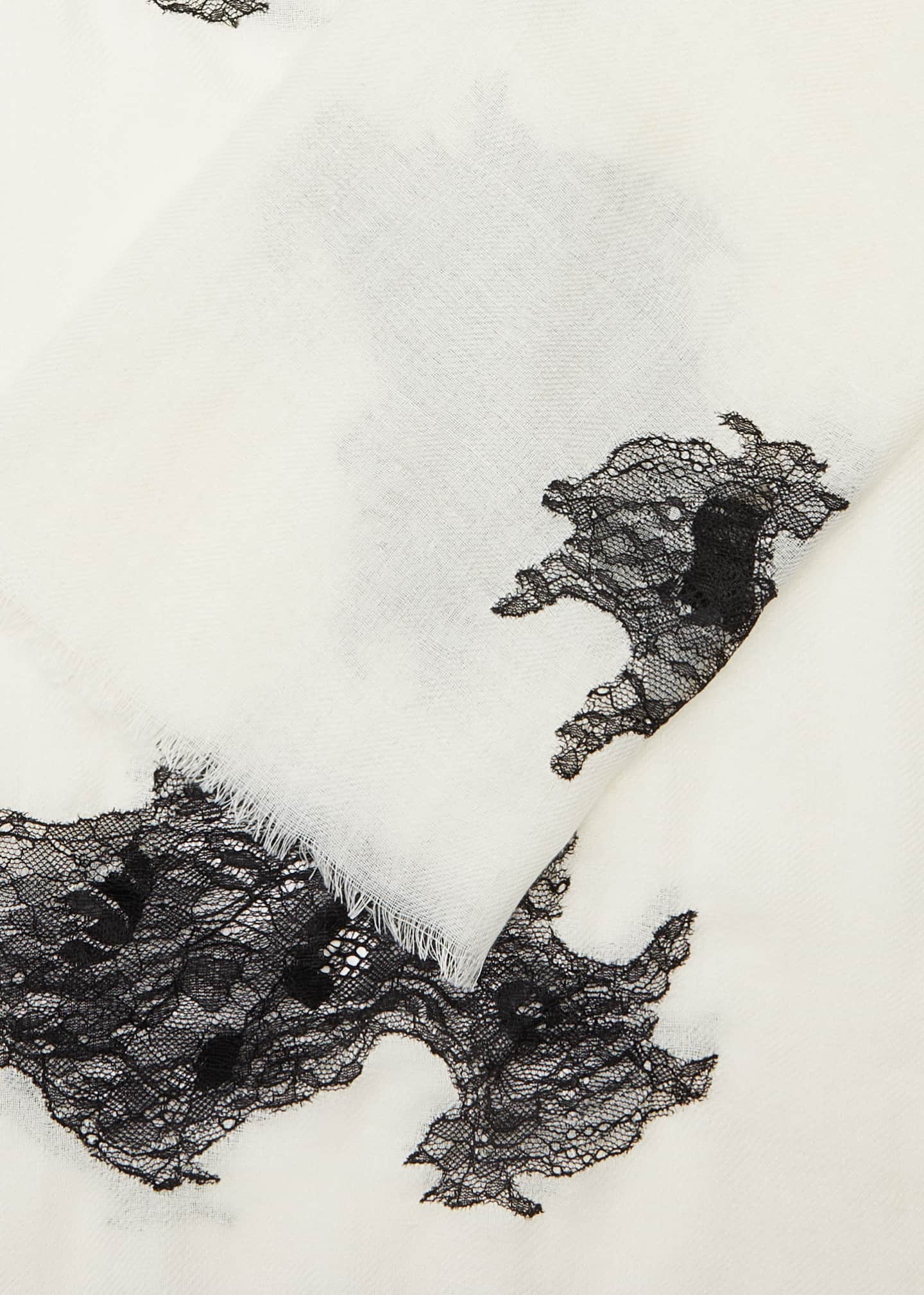 Bindya Accessories Soul Spectrum Lace Wool-Silk Stole - Bergdorf Goodman