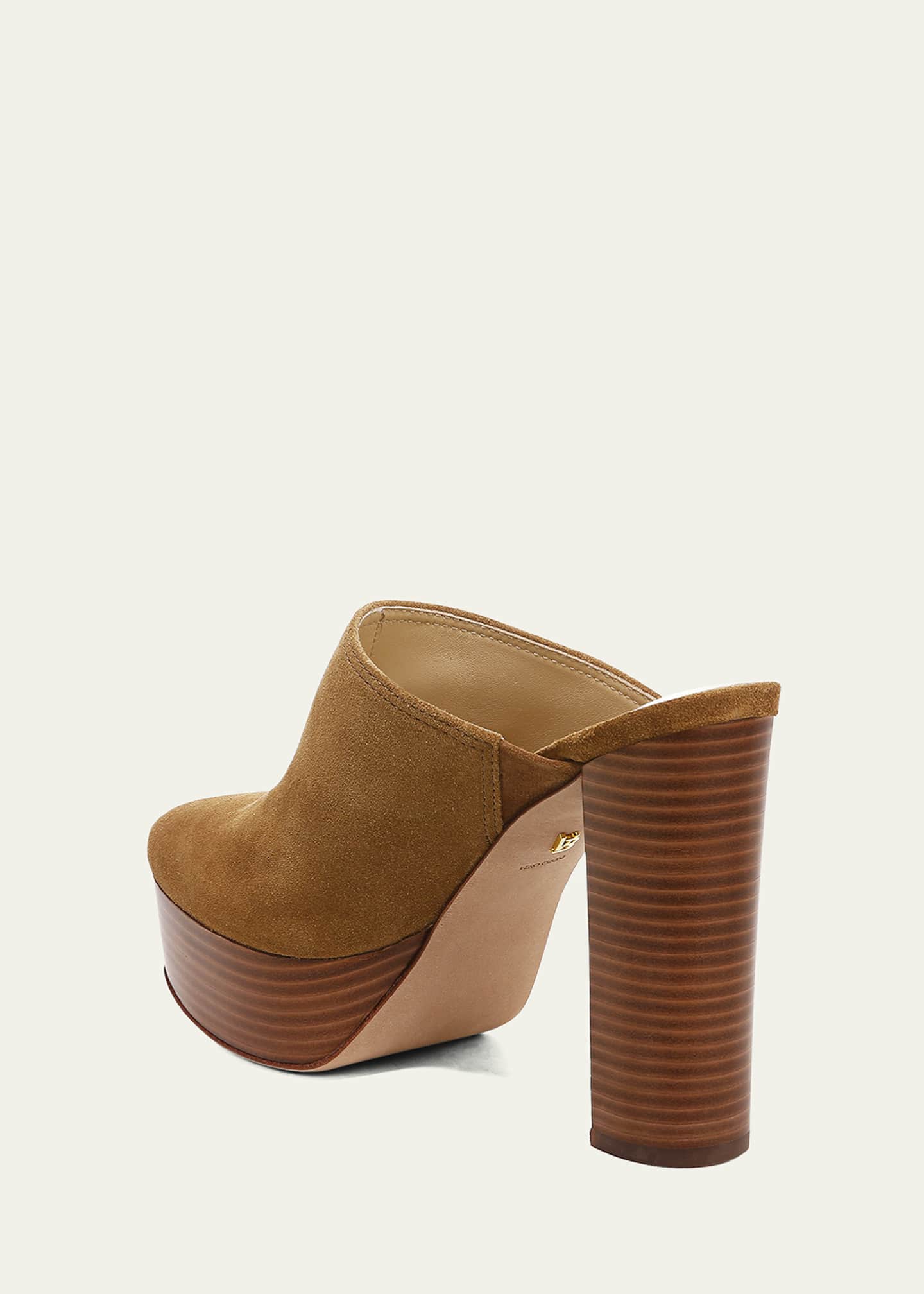 Veronica Beard Maren Suede Platform Mules - Bergdorf Goodman