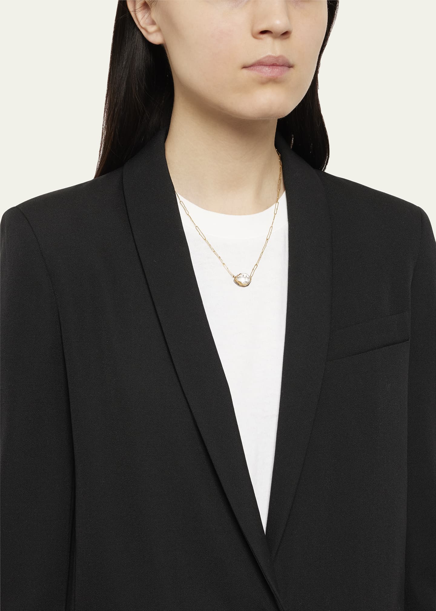 JUDY GEIB Herkimer Diamond Echo Necklace in 18k Gold and Silver - Bergdorf Goodman