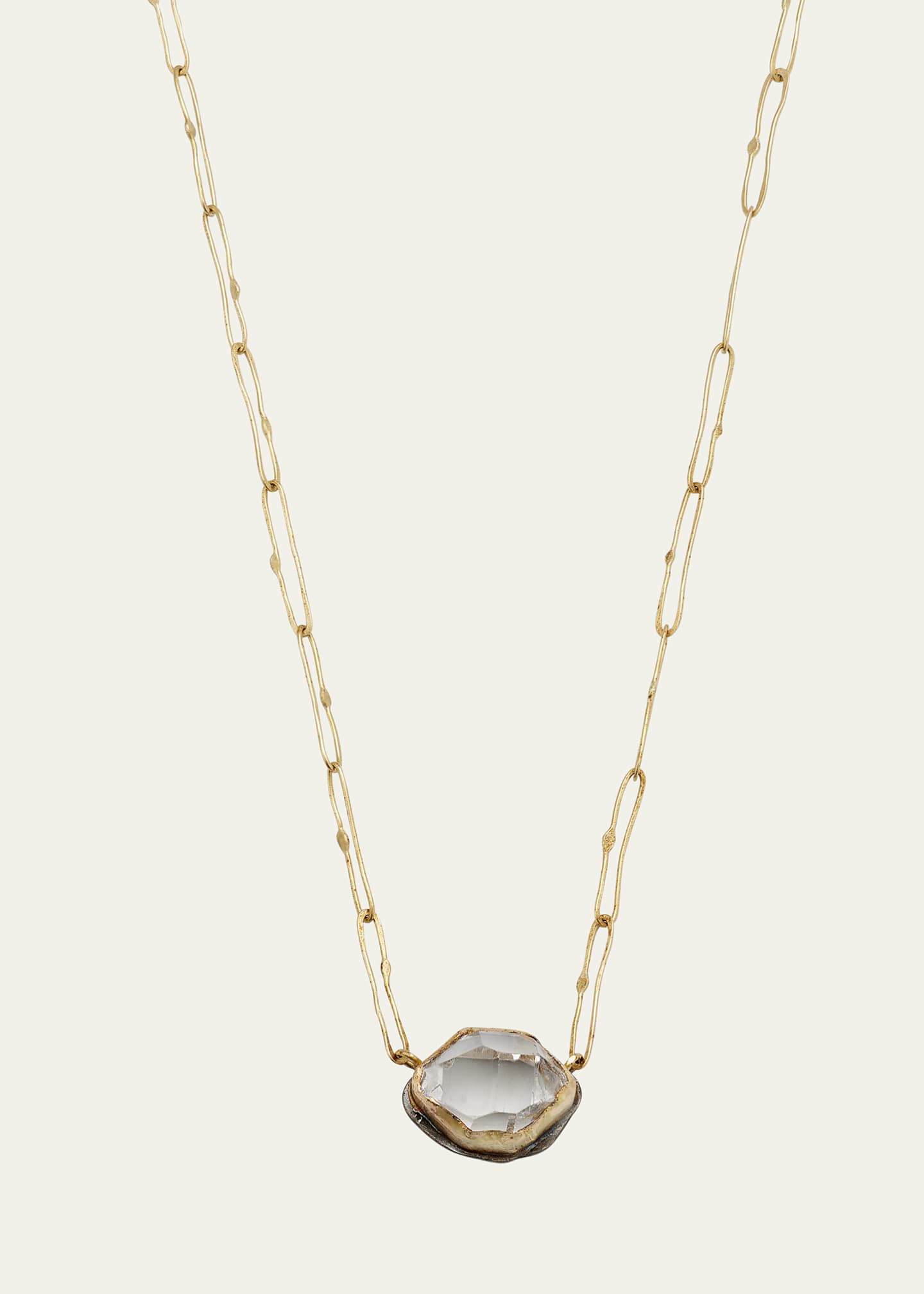 JUDY GEIB Herkimer Diamond Echo Necklace in 18k Gold and Silver - Bergdorf Goodman