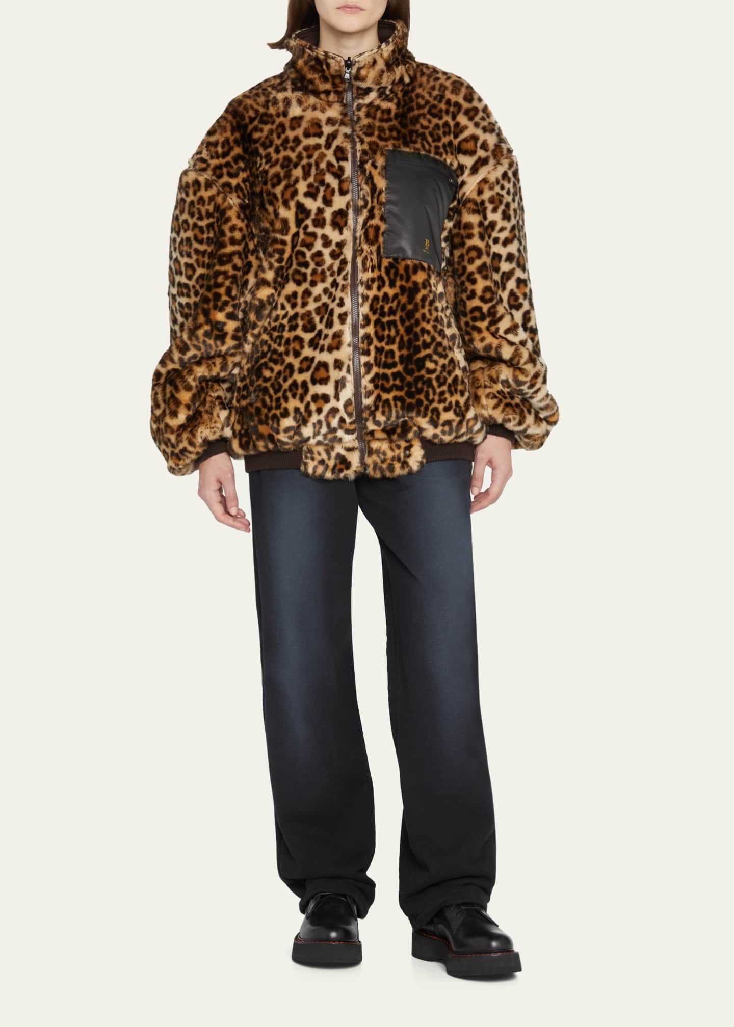 R13 Reversible Faux Fur Leopard Jacket - Bergdorf Goodman