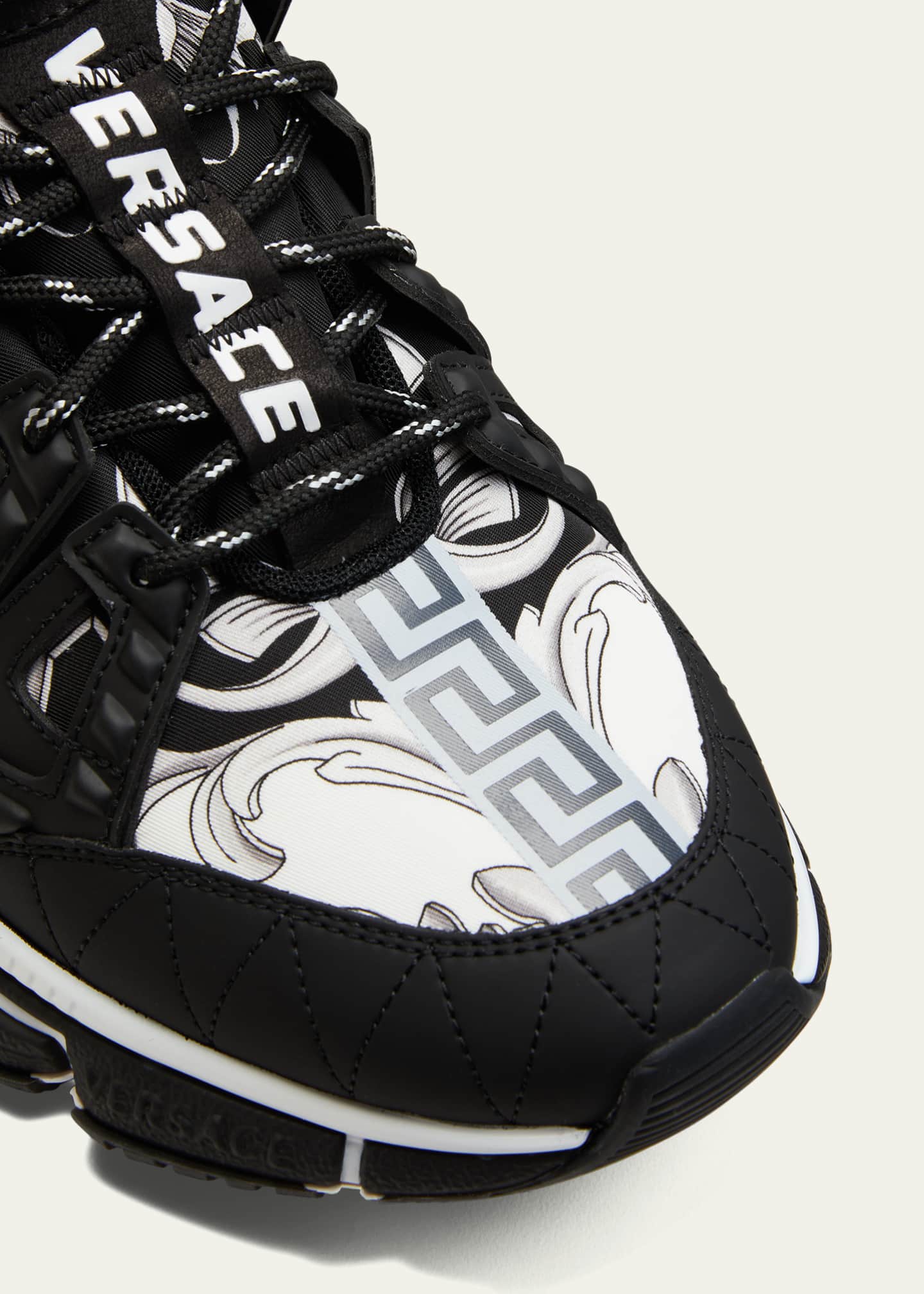 Versace Men's Trigreca Textile Sneakers - Bergdorf Goodman