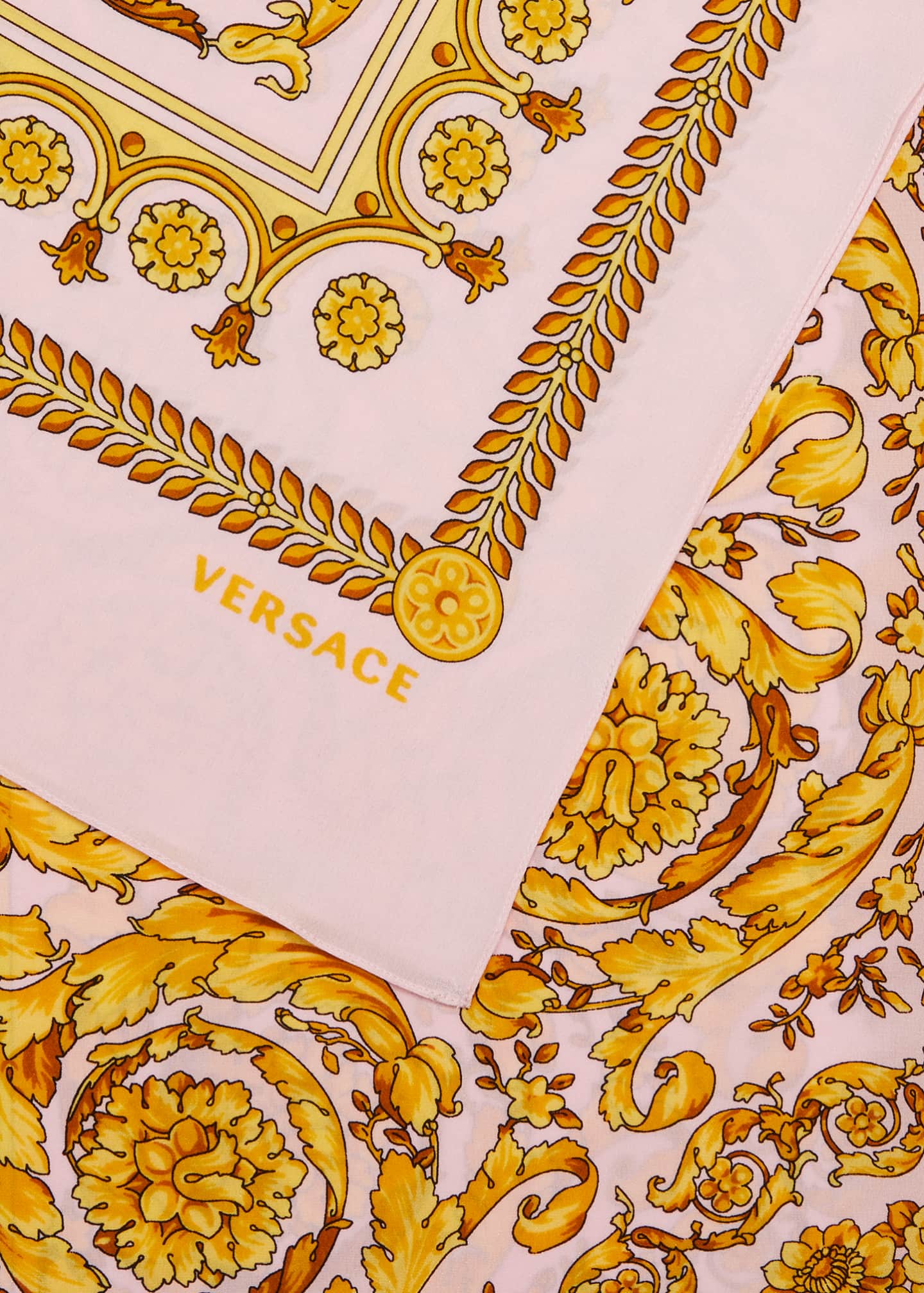 Versace Barocco-Print Silk Scarf - Bergdorf Goodman