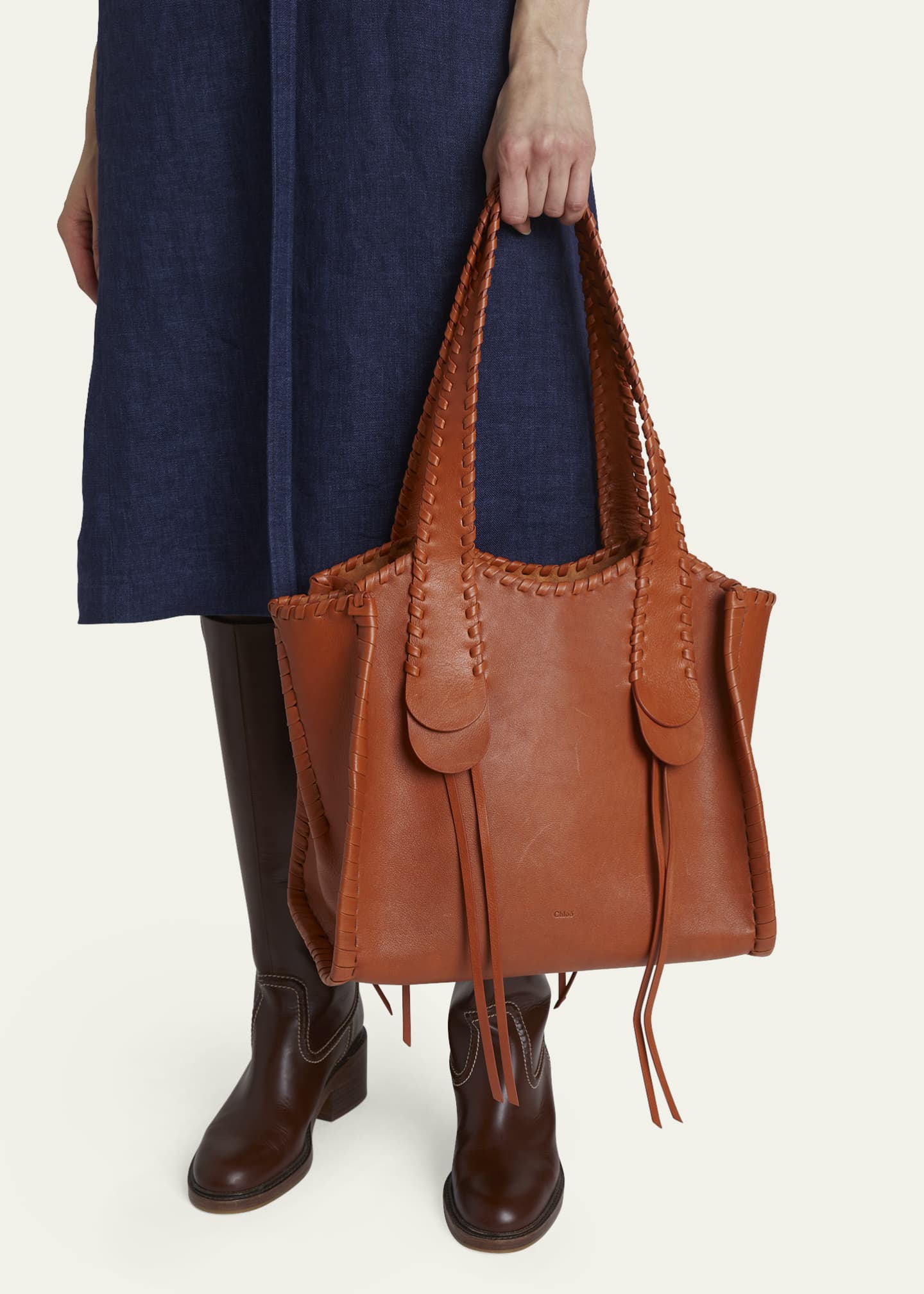 Chloe Mony Medium Whipstitch Tote Bag - Bergdorf Goodman