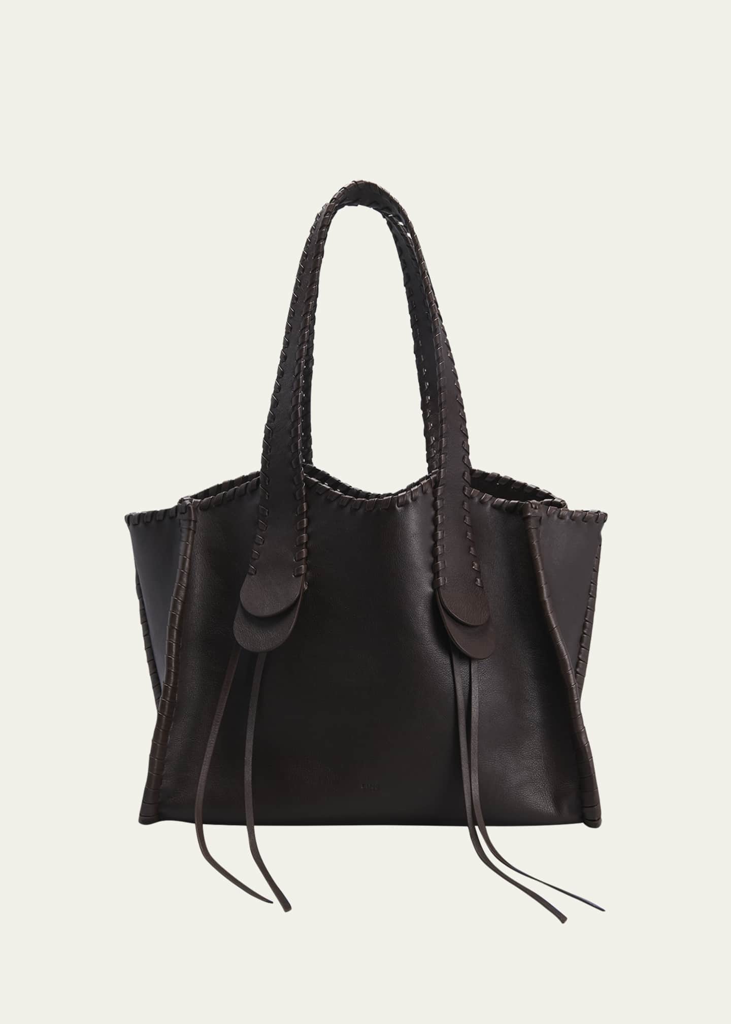 Chloe Mony Large Whipstitch Leather Tote Bag - Bergdorf Goodman