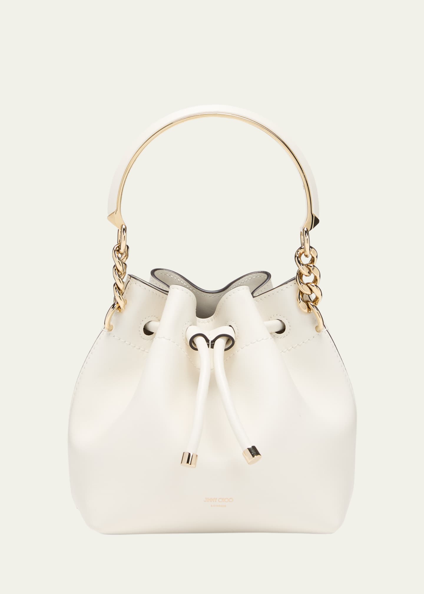 Jimmy Choo Bon Bon Bucket/s Soft Shiny Calf Leather - Bergdorf Goodman