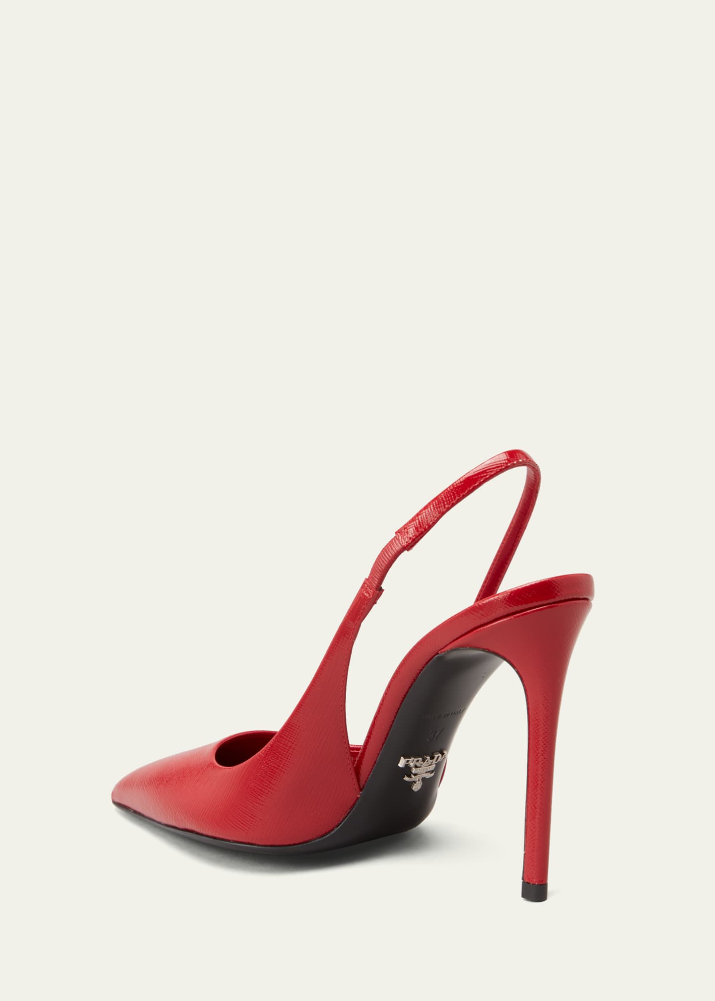 Prada 105mm Leather Slingback Pumps - Bergdorf Goodman