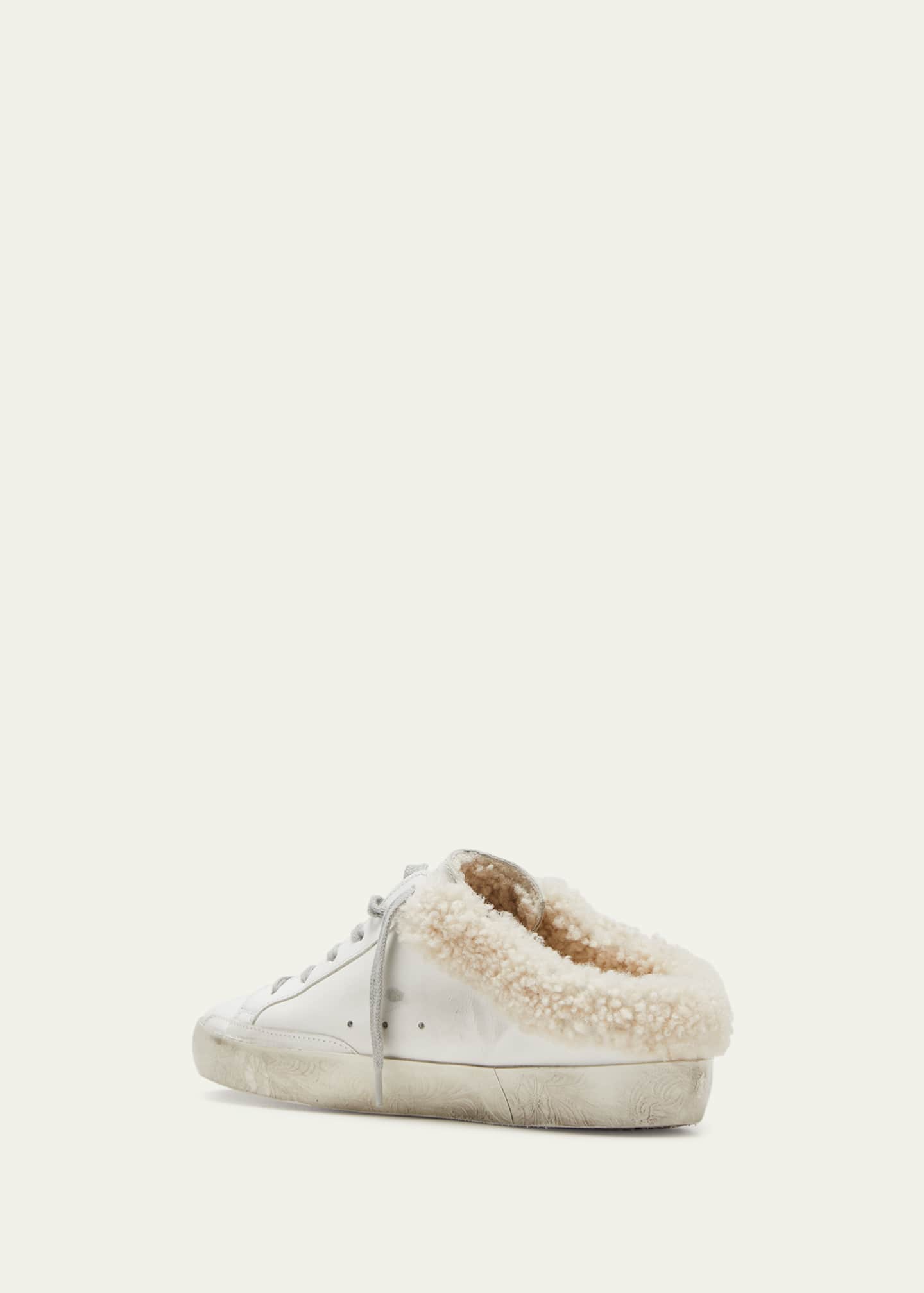 Golden Goose Superstar Sabot Leather Shearling Sneakers - Bergdorf Goodman