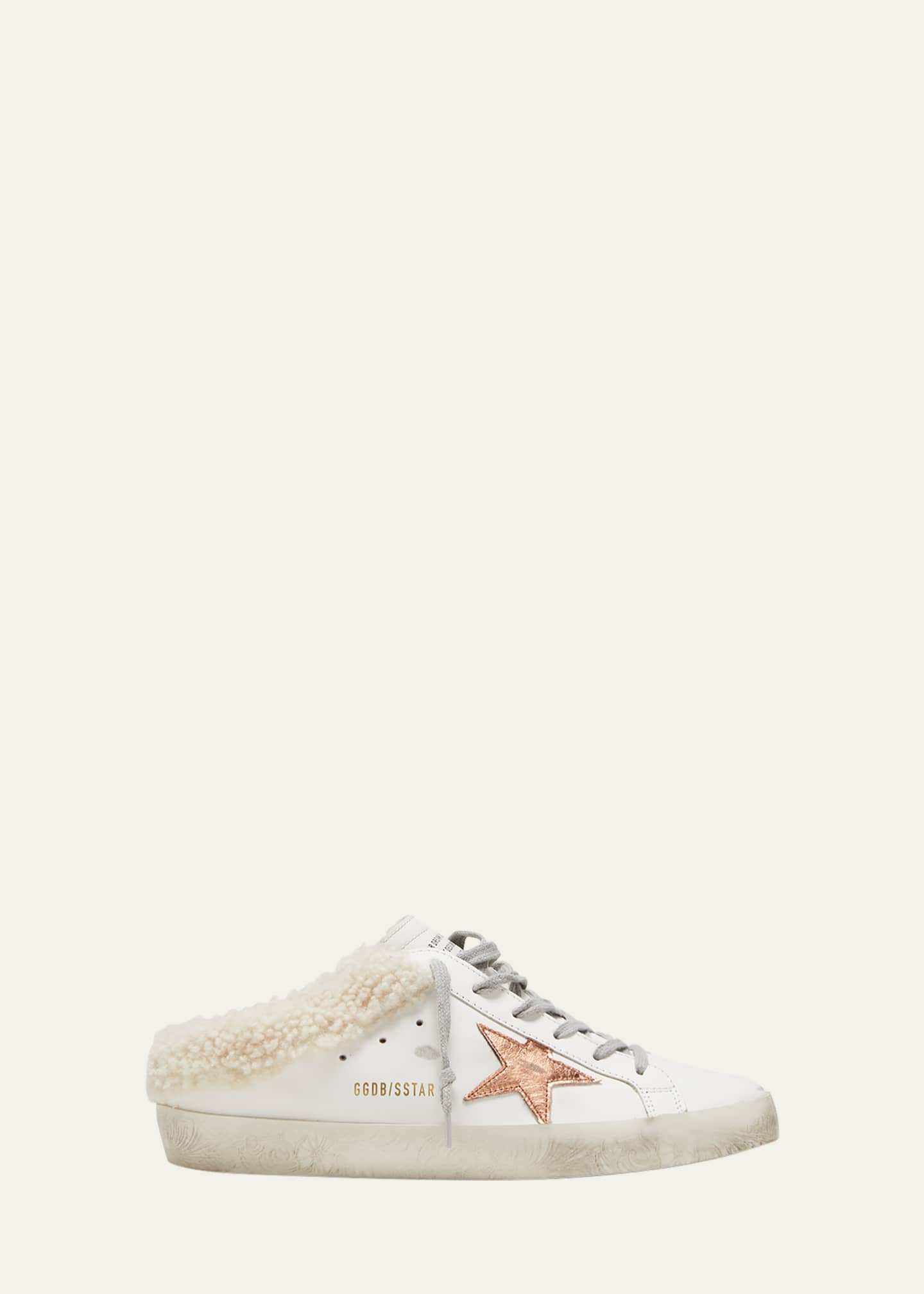 Golden Goose Superstar Sabot Leather Shearling Sneakers - Bergdorf Goodman