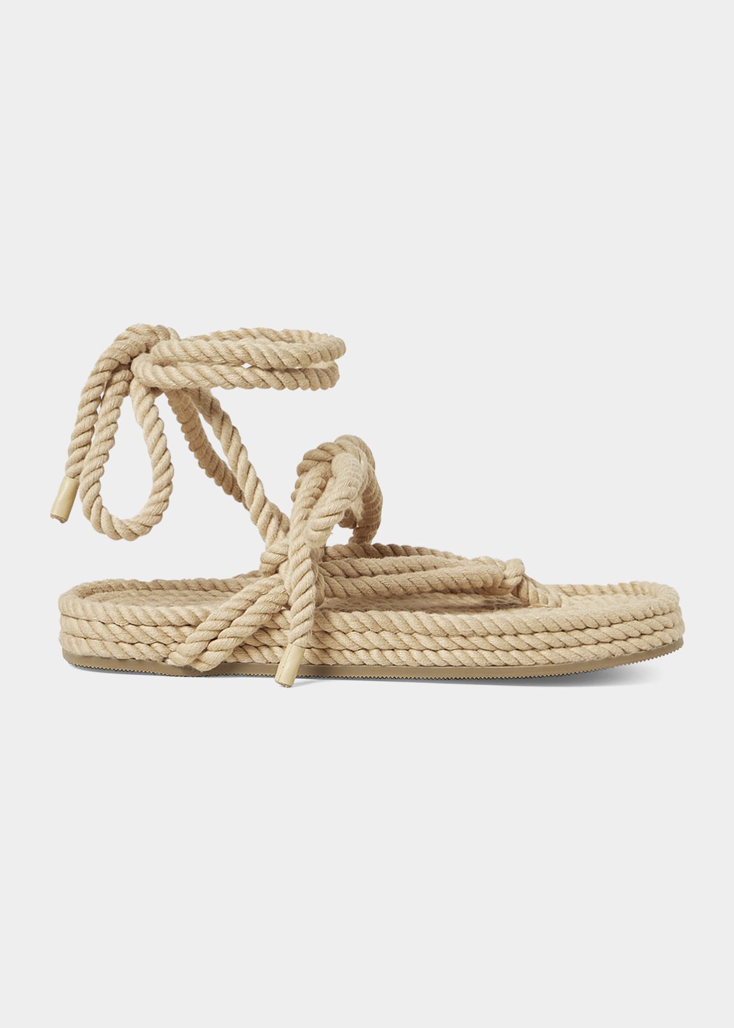 Loeffler Randall Moriah Rope Ankle-Tie Thong Sandals - Bergdorf Goodman