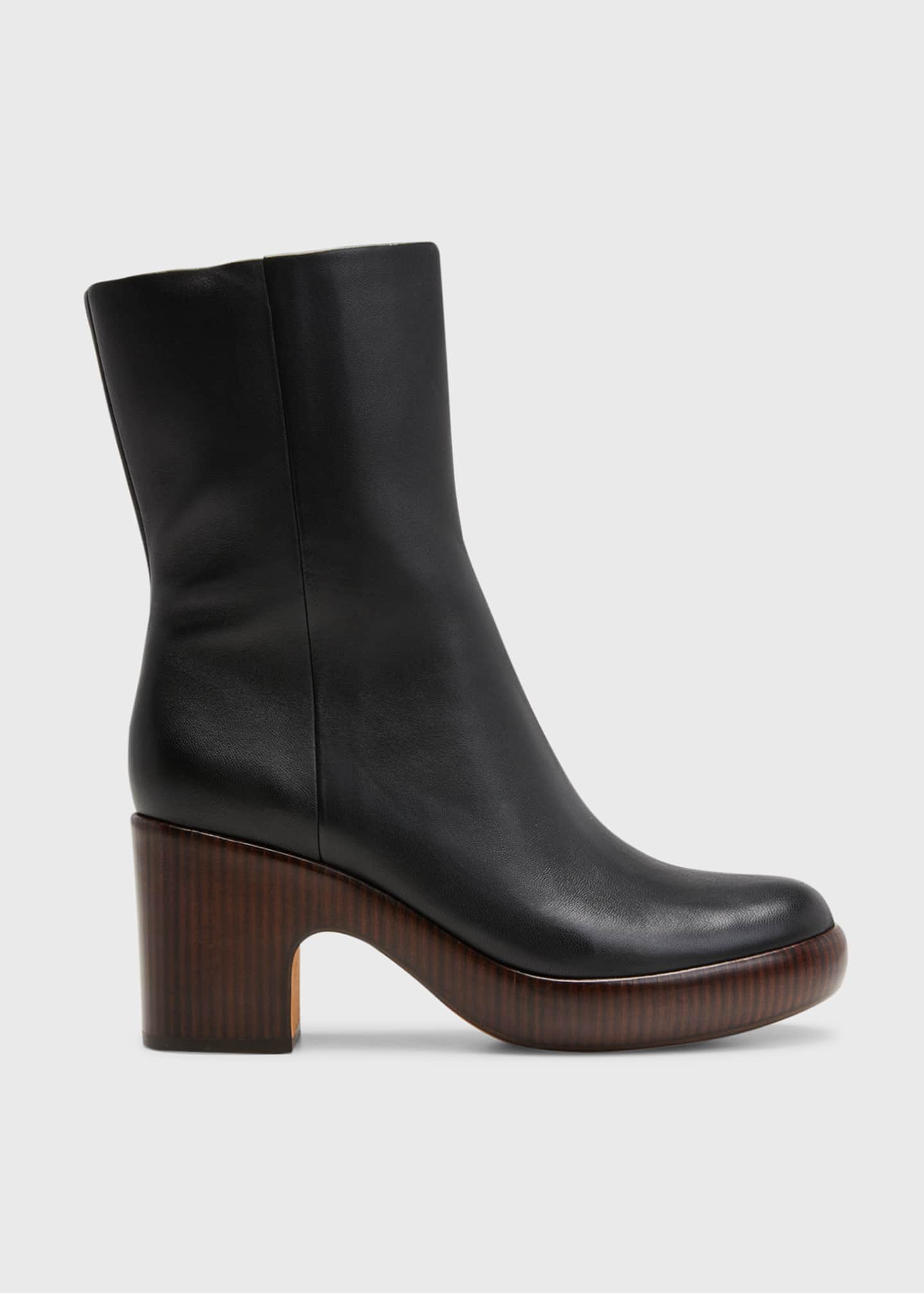 Vince Nicco Leather Clog Booties - Bergdorf Goodman