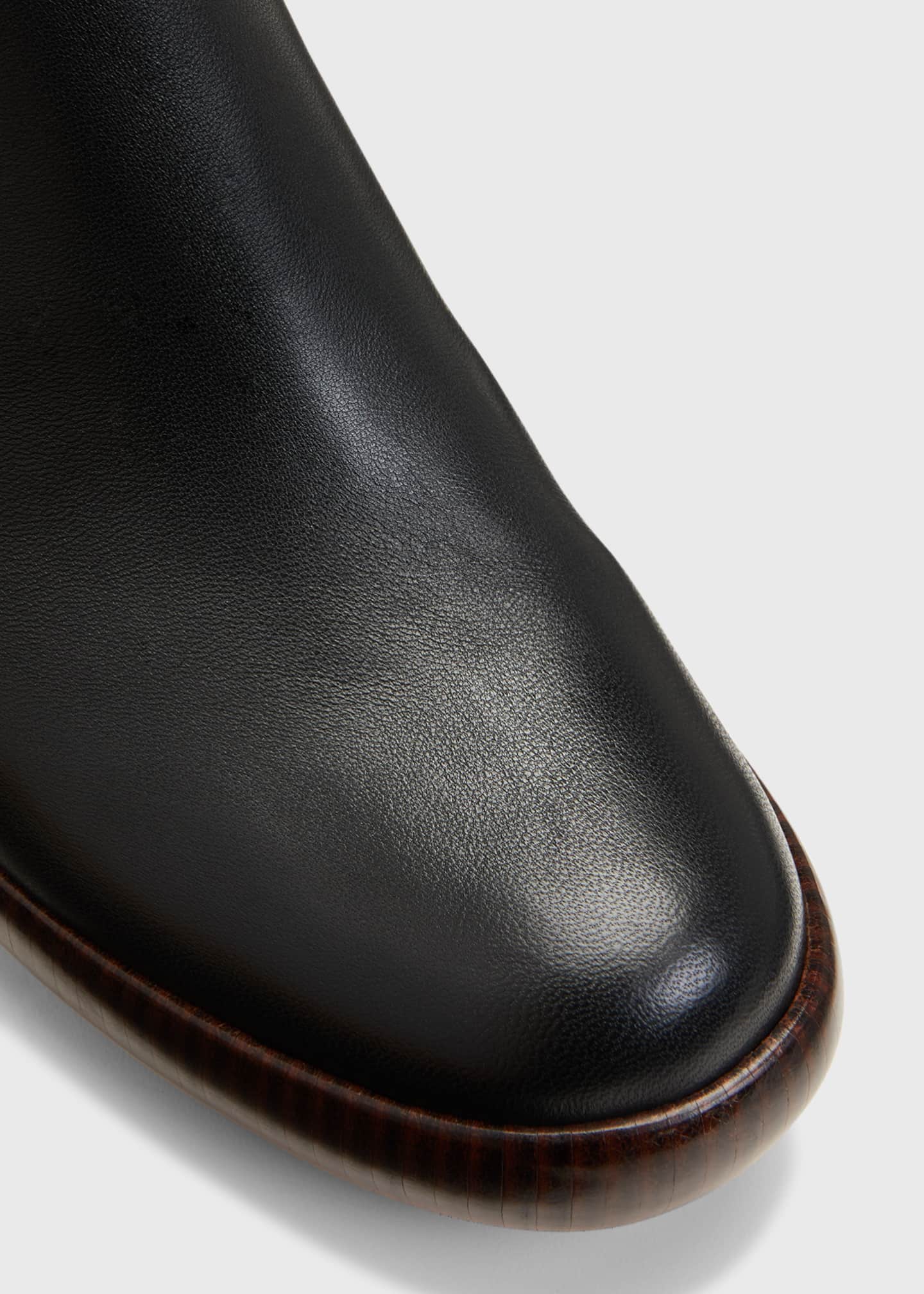 Vince Nicco Leather Clog Booties - Bergdorf Goodman