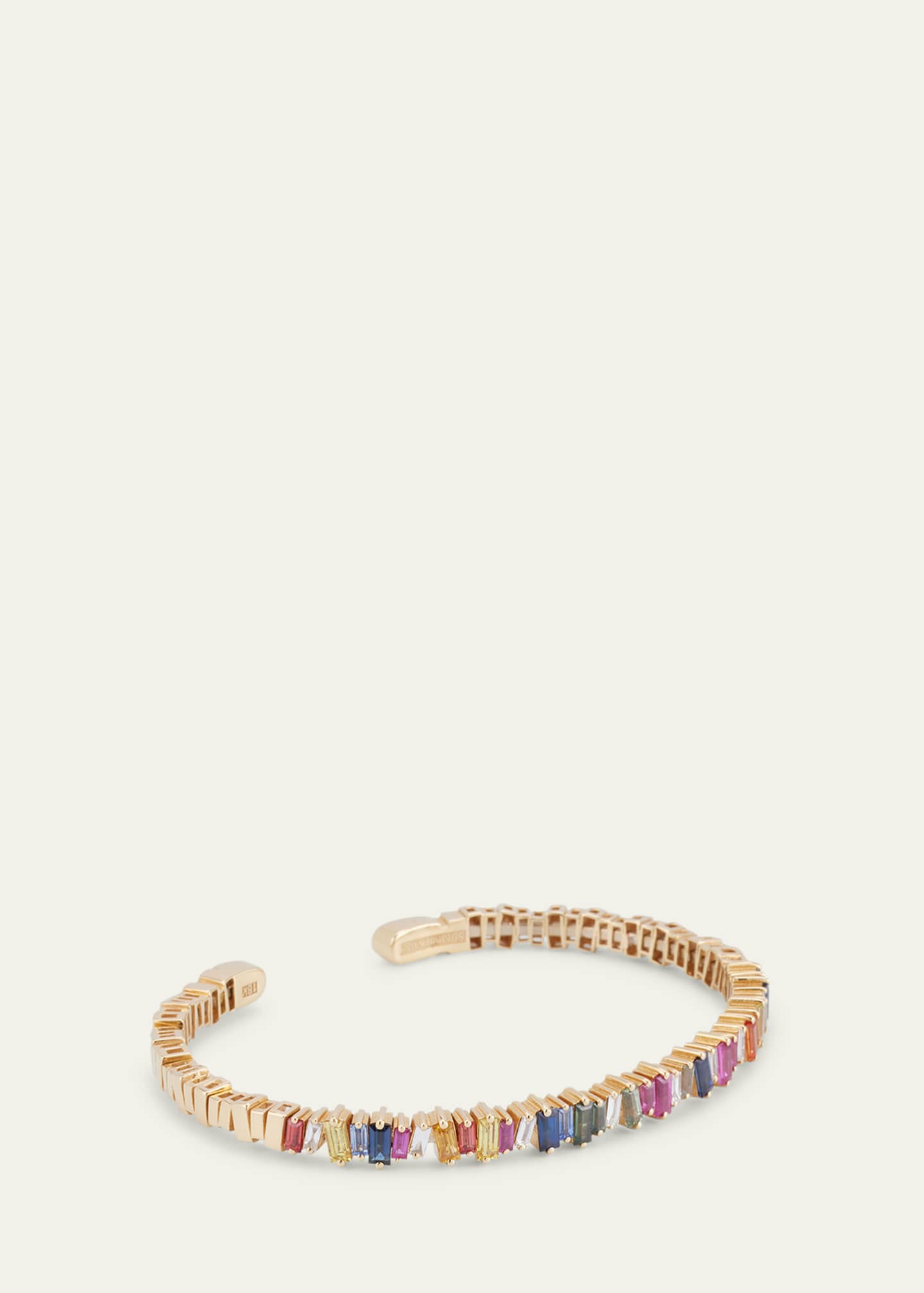 Suzanne Kalan 18K Yellow Gold Diamond and Sapphire Rainbow Fireworks ...