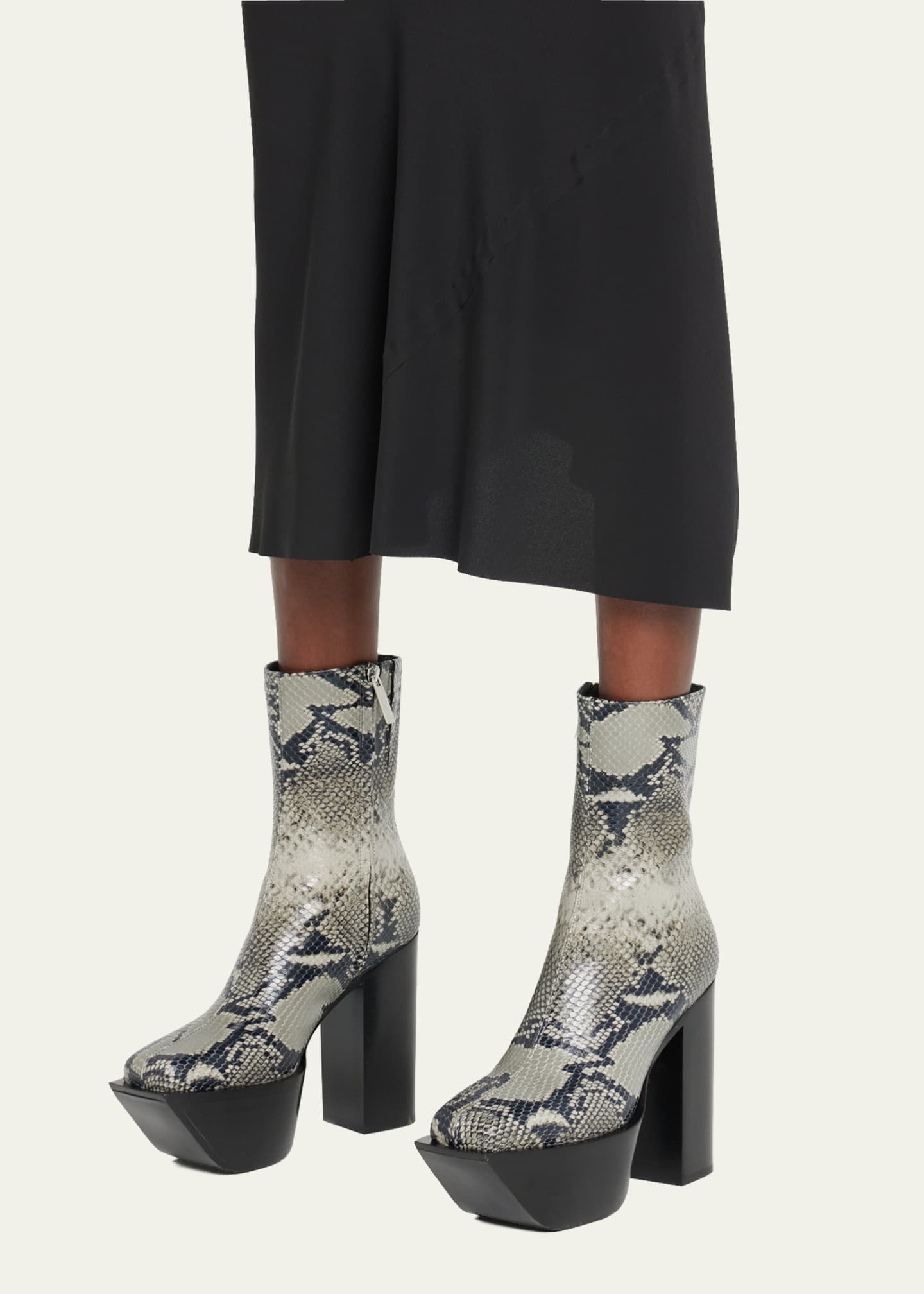 Peter Do Everyday Python Embossed Platform Boots - Bergdorf Goodman