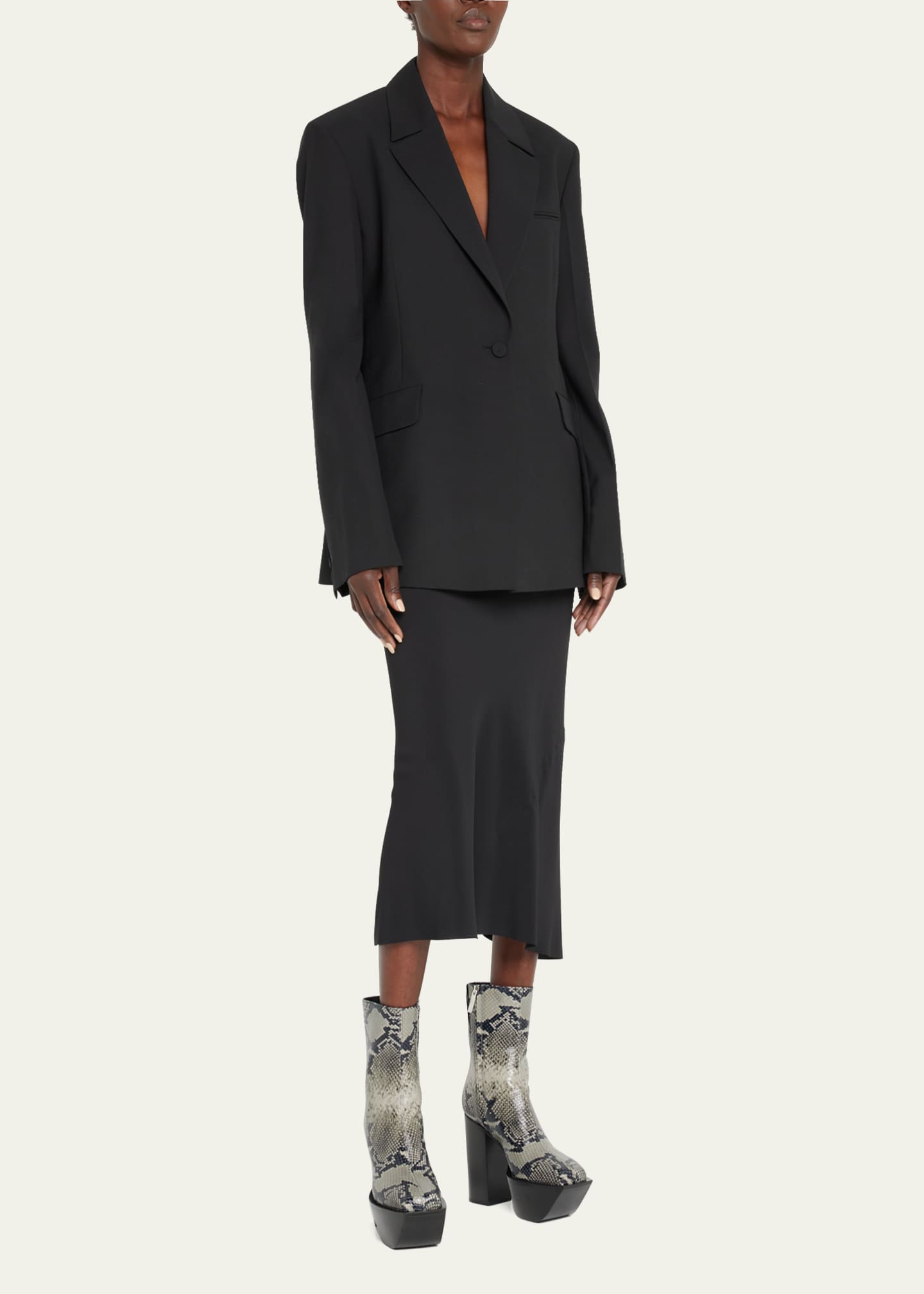 Peter Do Everyday Python Embossed Platform Boots - Bergdorf Goodman