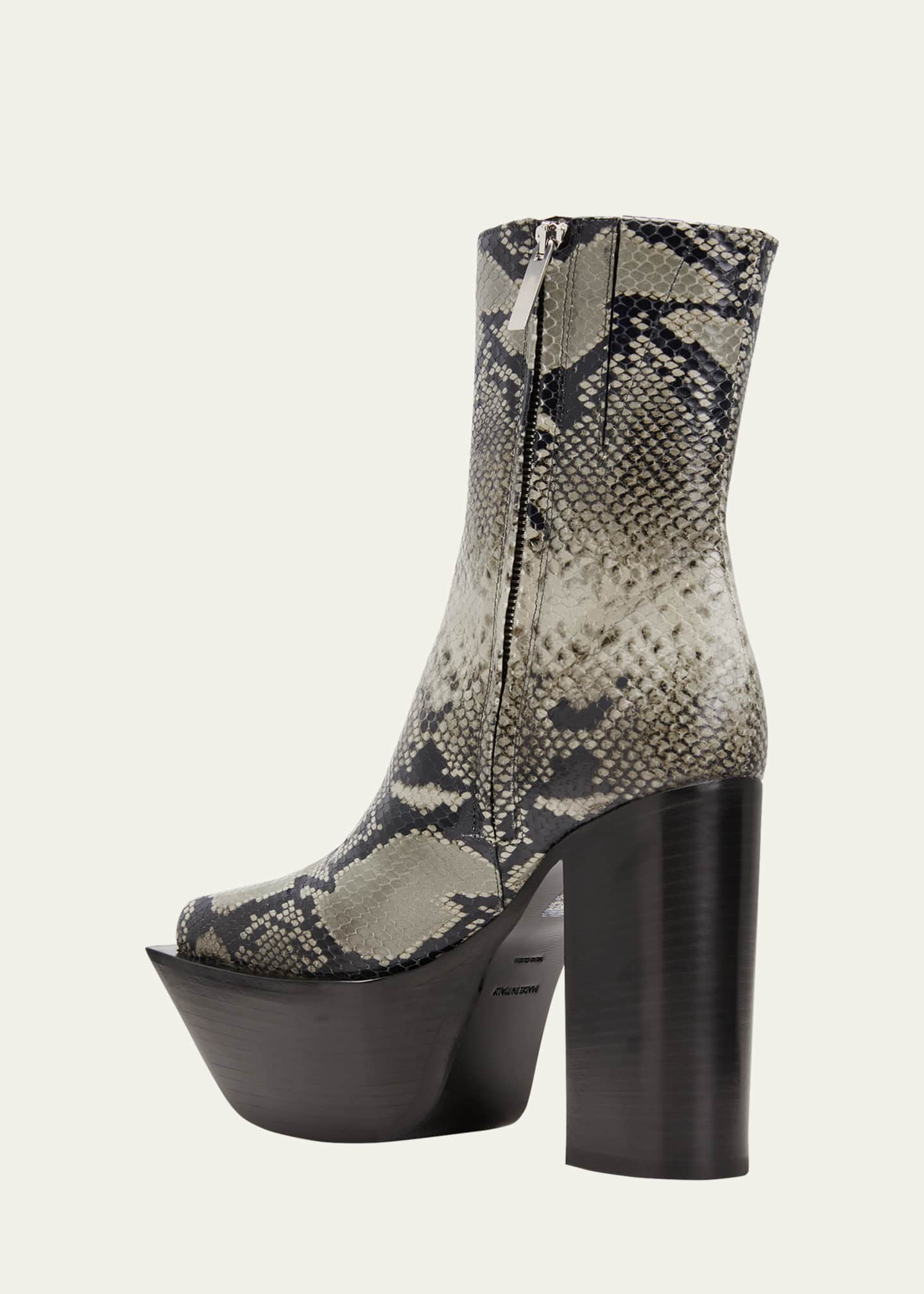 Peter Do Everyday Python Embossed Platform Boots - Bergdorf Goodman