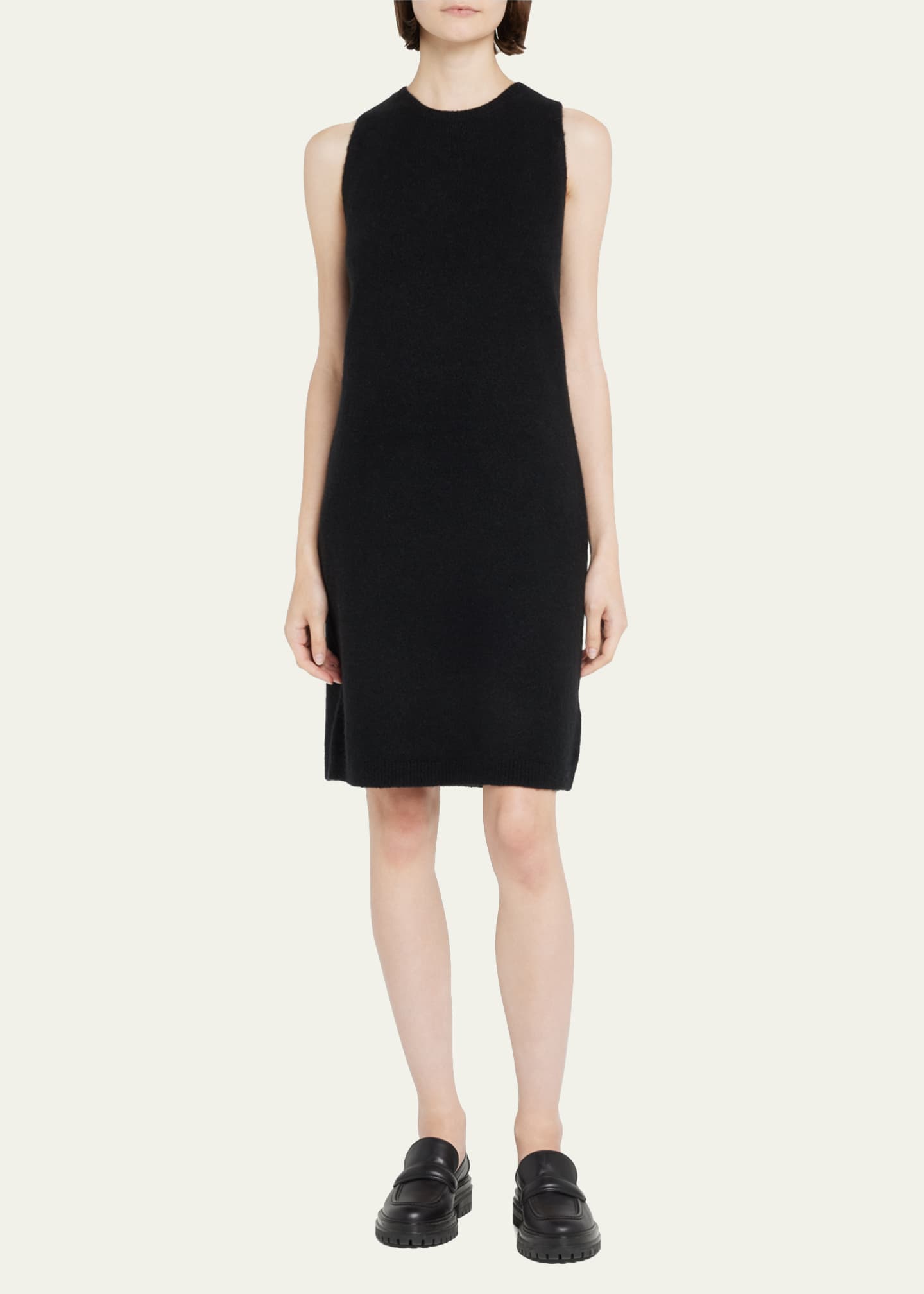 Vince Wool-Cashmere Halter Mini Sweater Dress - Bergdorf Goodman