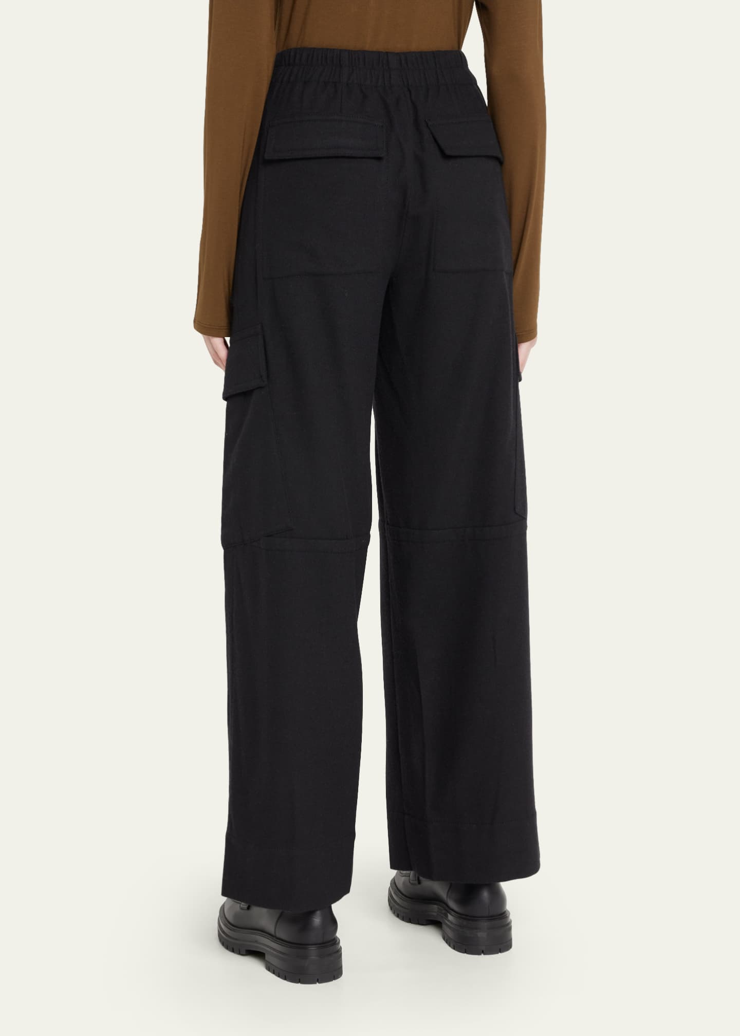 Vince Flannel Wide-Leg Raver Pants - Bergdorf Goodman