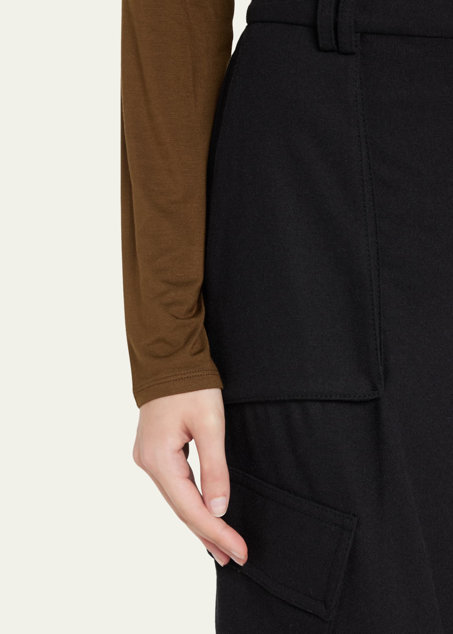 Vince Flannel Wide-Leg Raver Pants - Bergdorf Goodman