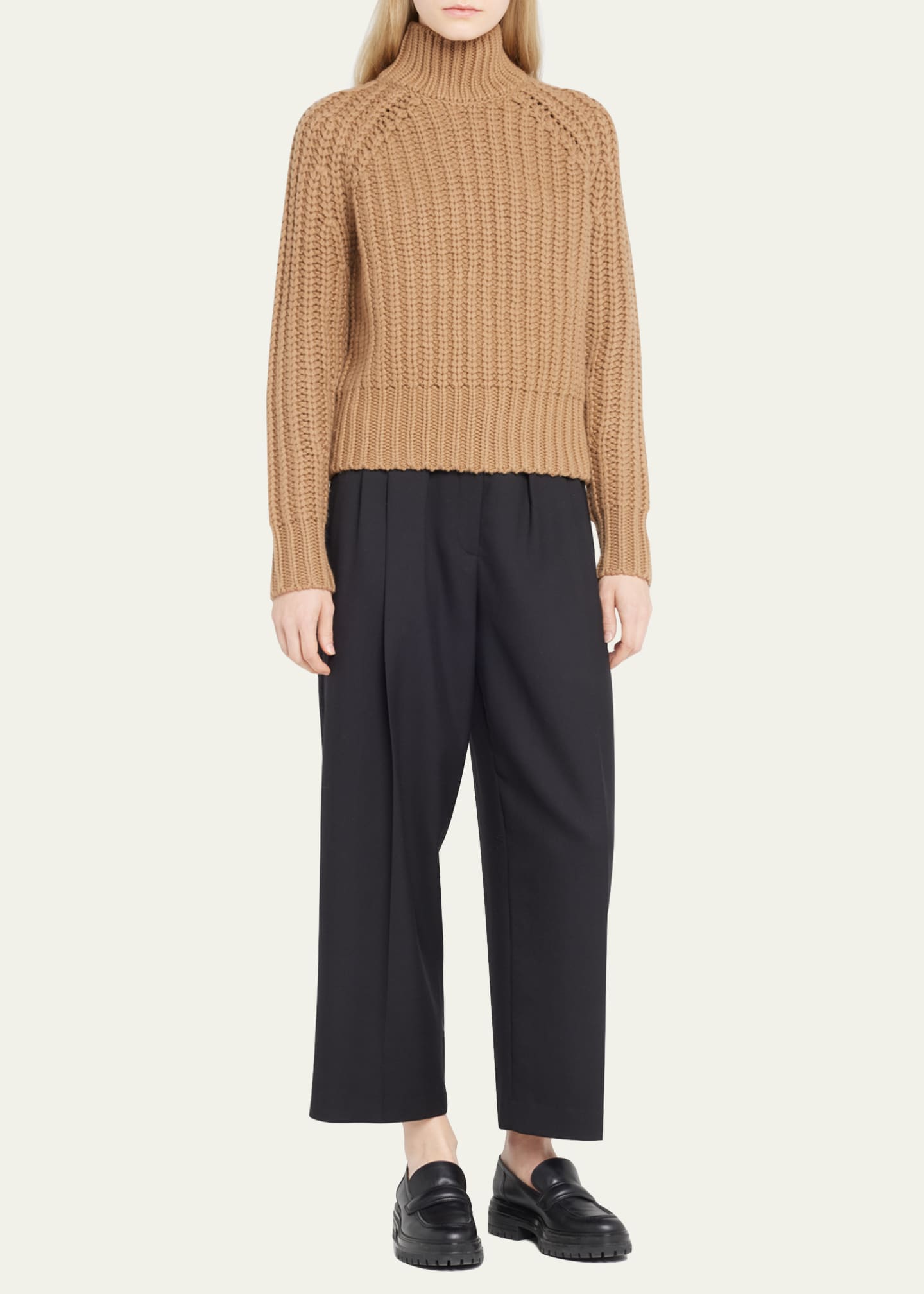 Vince Ribbed Turtleneck Sweater - Bergdorf Goodman