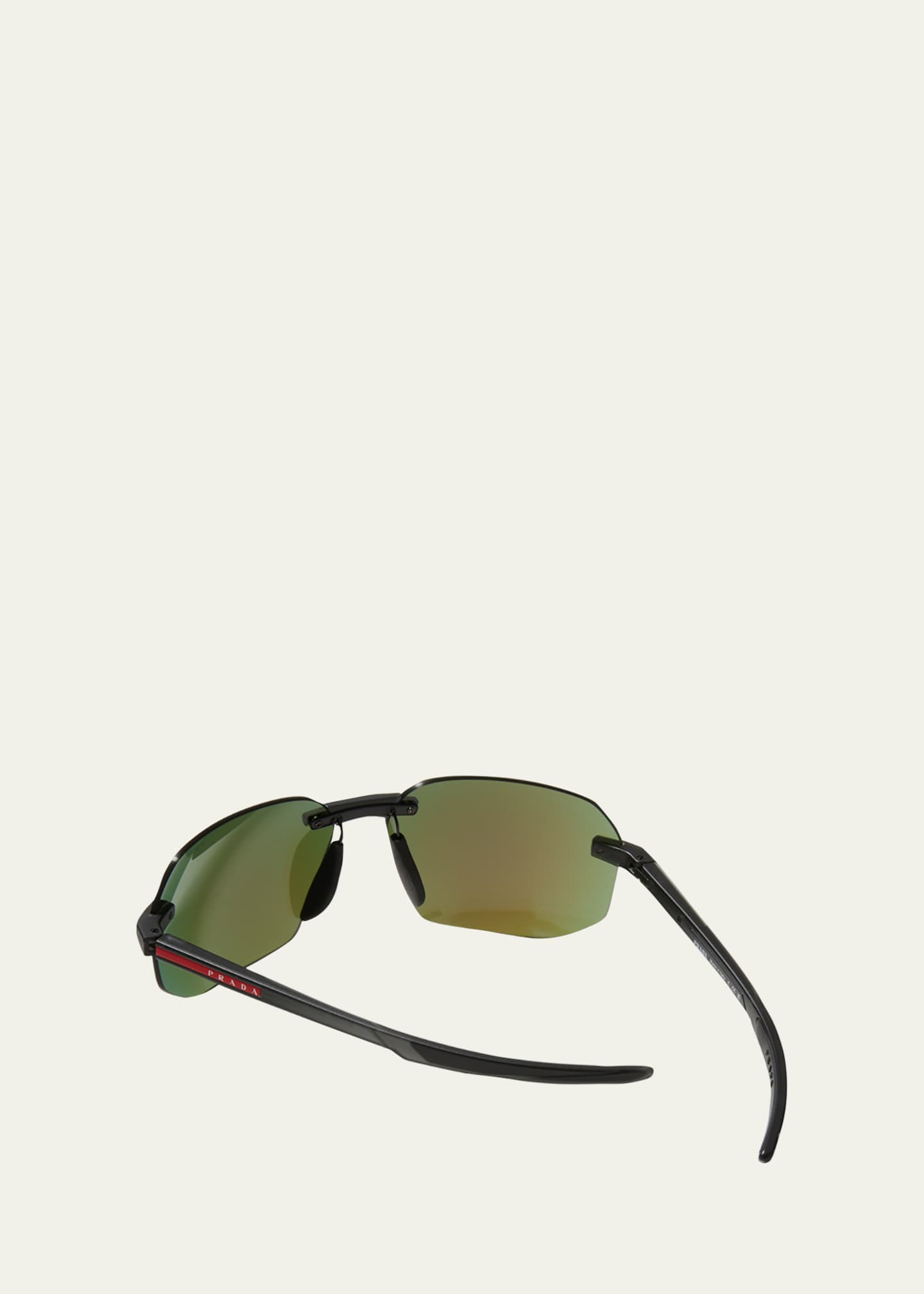 Prada Men's Sqaure Rimless Sunglasses - Bergdorf Goodman
