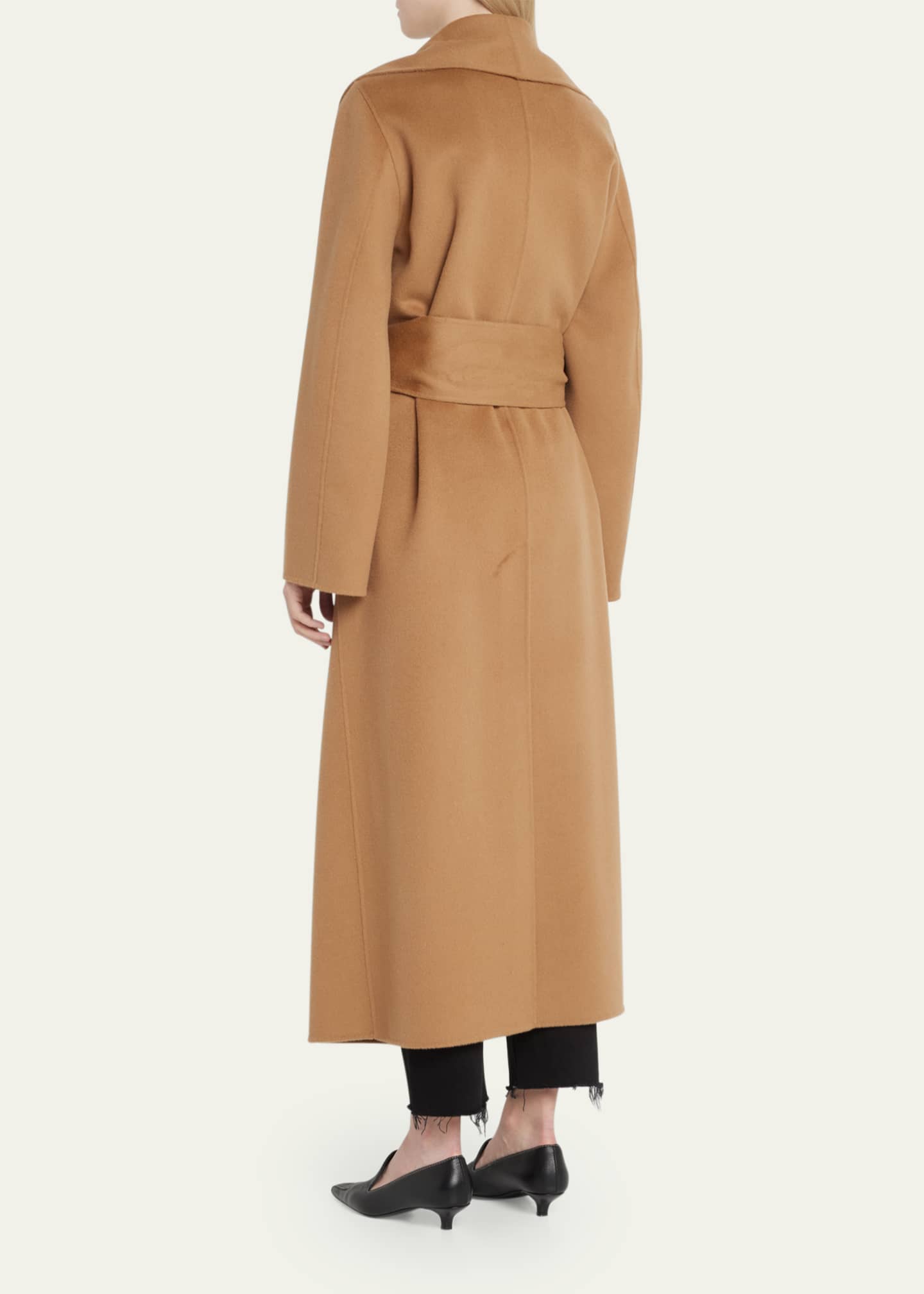 Toteme Belted Long Wool Robe Coat - Bergdorf Goodman