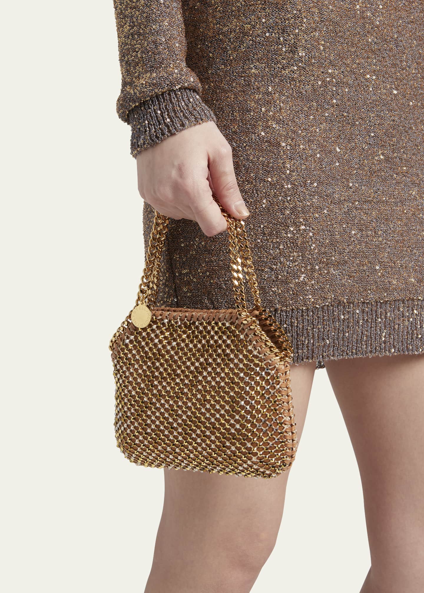 Stella McCartney Chain Net Top-Handle Bag - Bergdorf Goodman