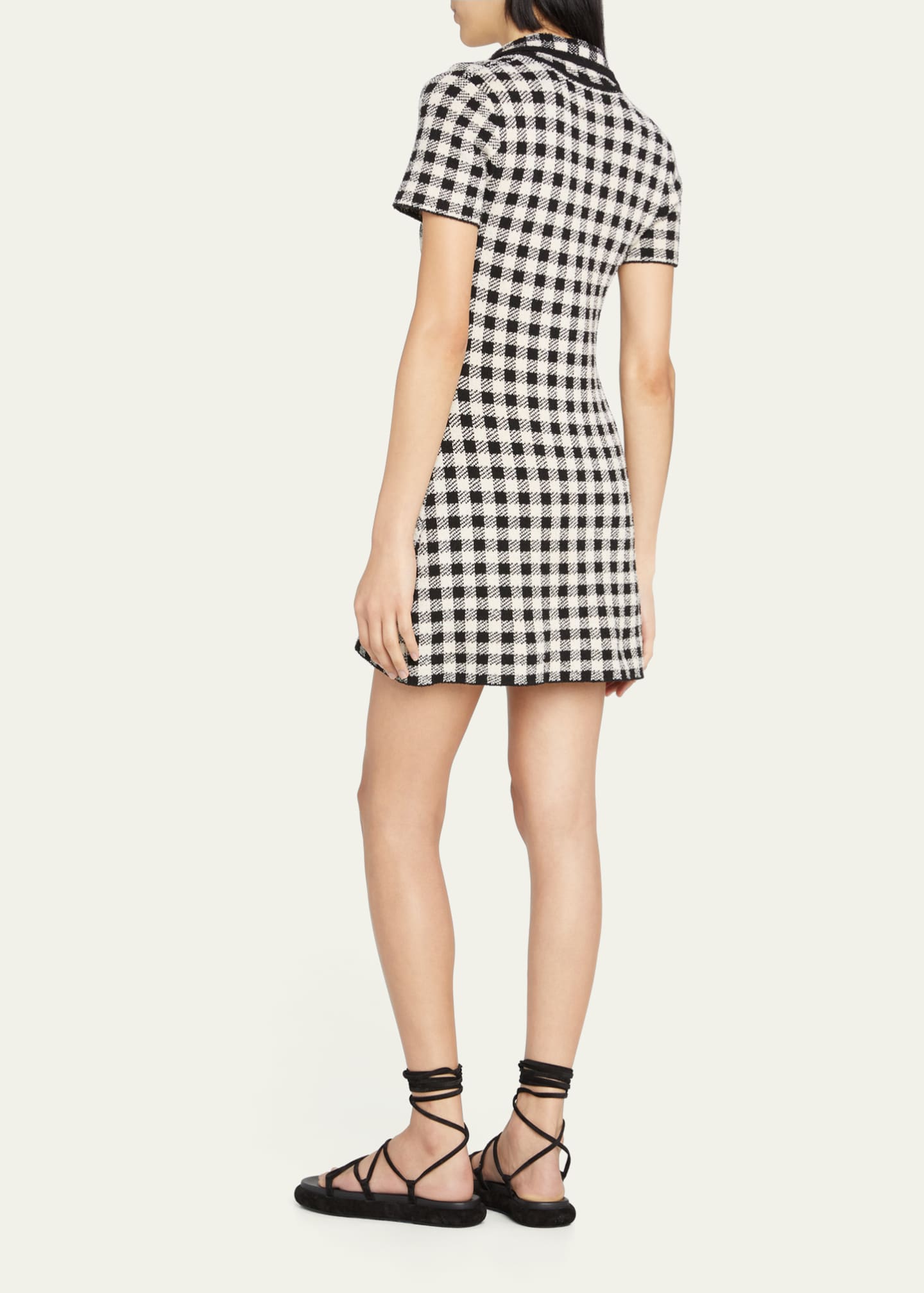 Altuzarra Dody Gingham Knit Cardigan Dress - Bergdorf Goodman