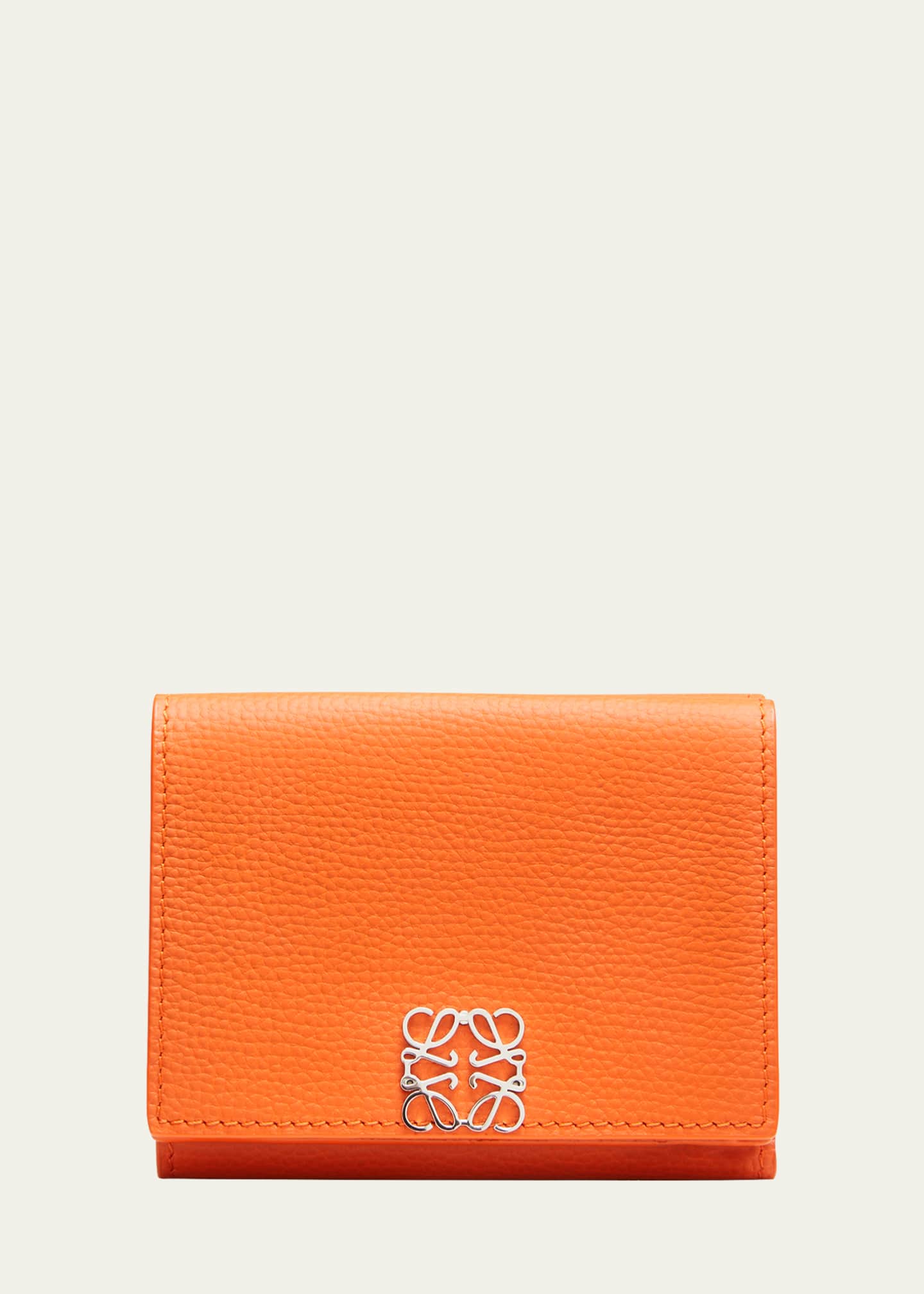 Loewe Anagram Trifold Leather Wallet - Bergdorf Goodman