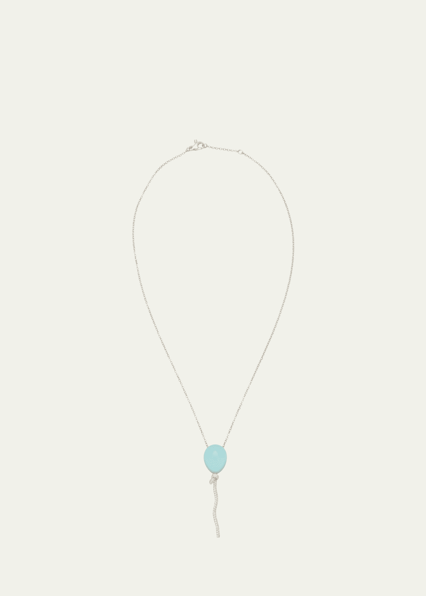 Vhernier Palloncini Mini Pendant Necklace in White Gold Diamonds, Rock ...