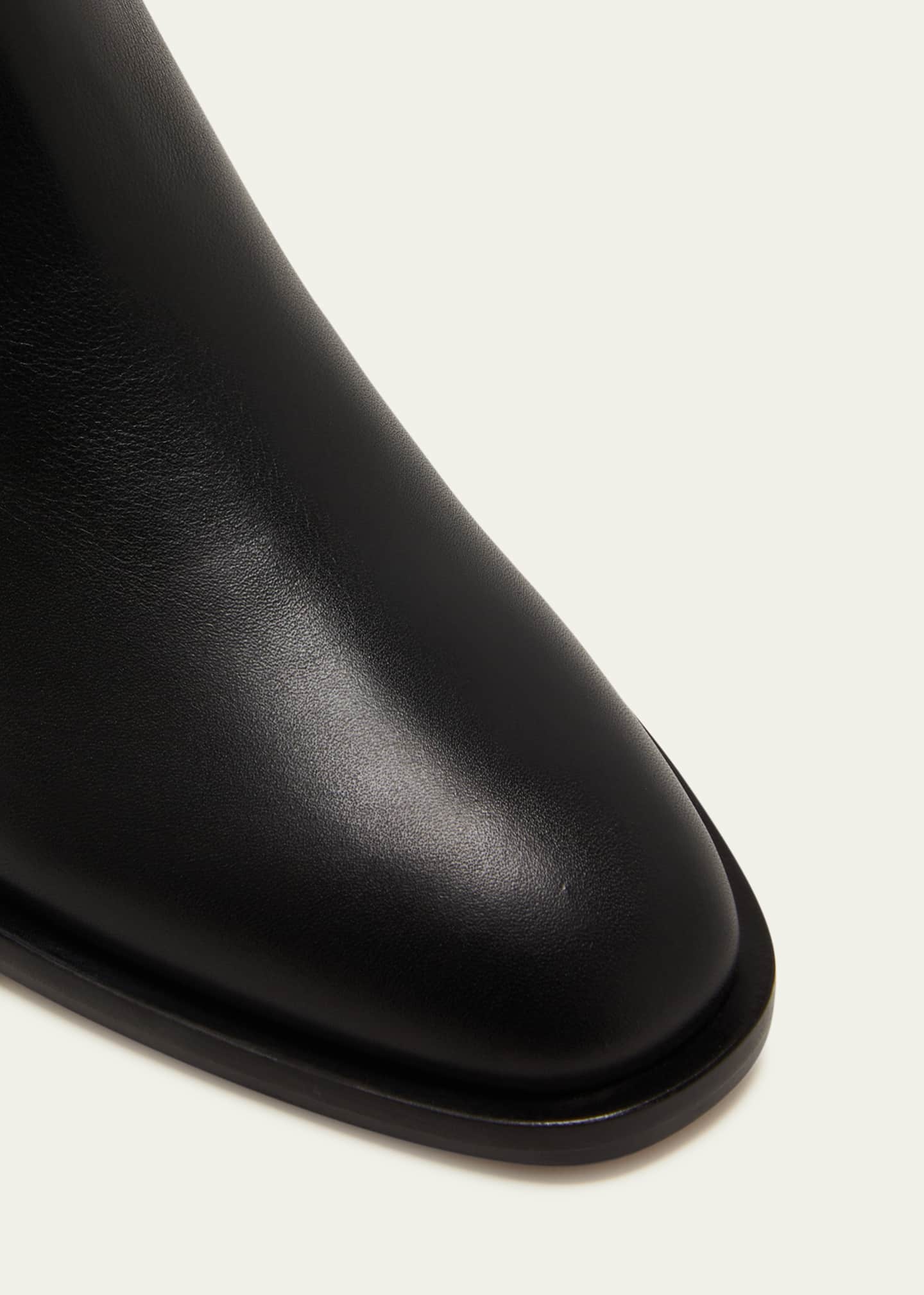 Jimmy Choo Clarice Leather Buckle Ankle Booties - Bergdorf Goodman