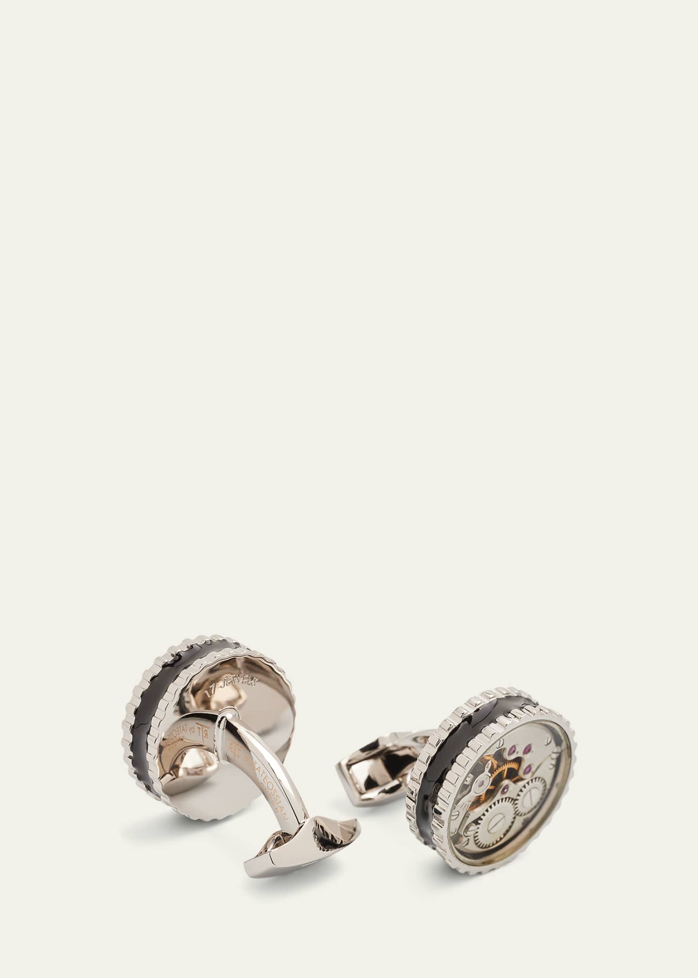 Tateossian Men's Round Skeleton Gear Cufflinks - Bergdorf Goodman