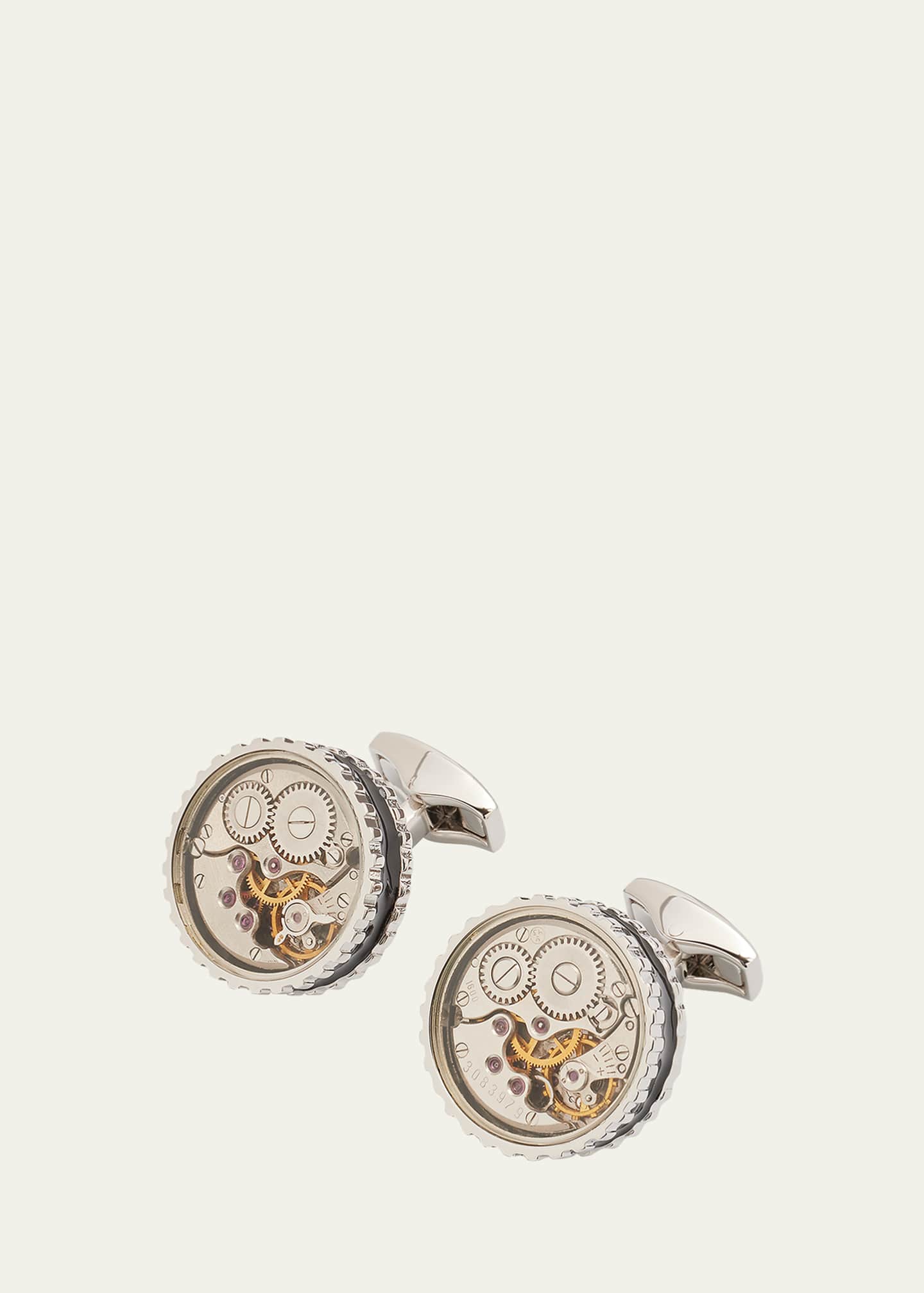 Tateossian Men's Round Skeleton Gear Cufflinks - Bergdorf Goodman