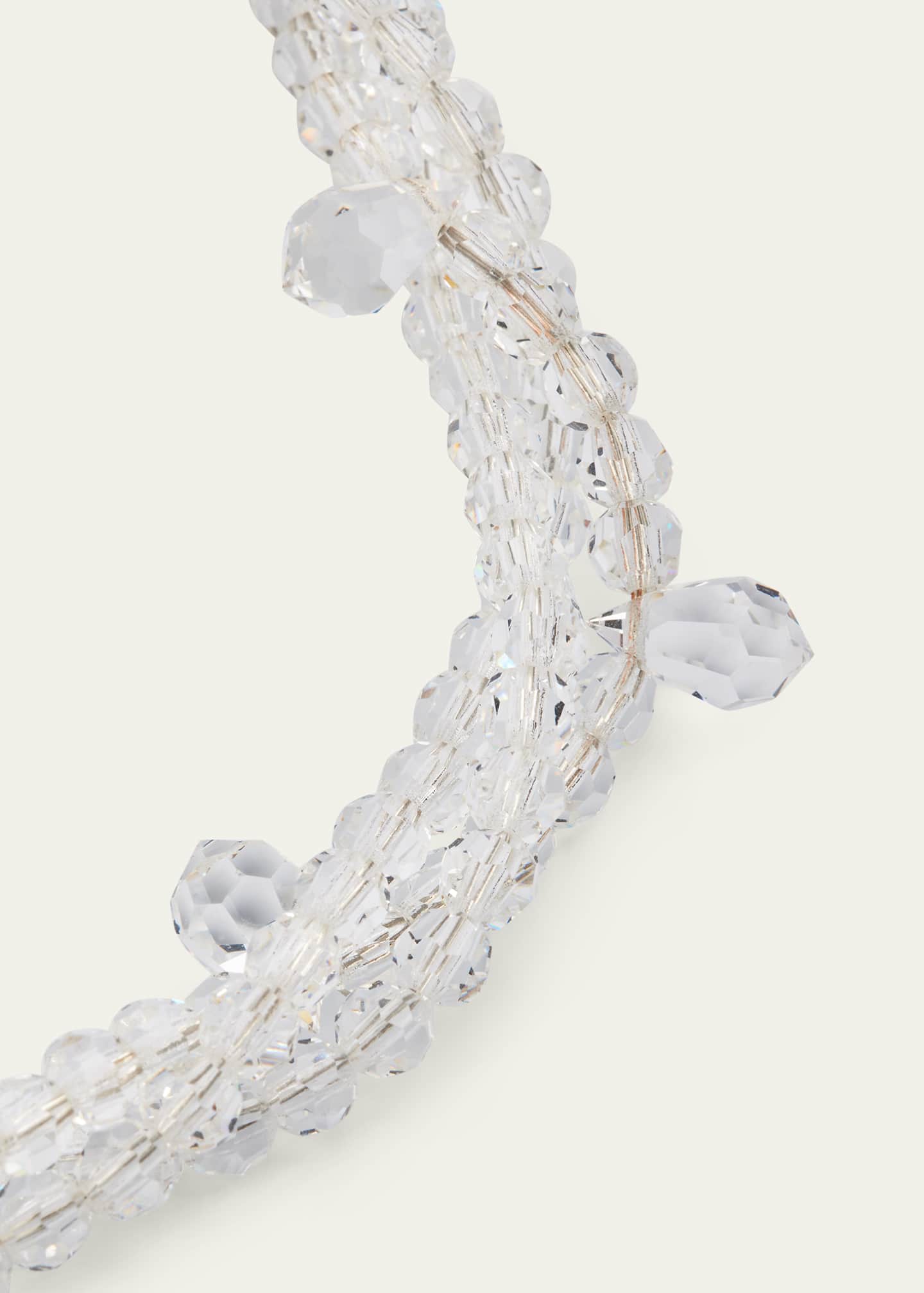 Simone Rocha Twisted Crystal And Pearly Necklace Bergdorf Goodman