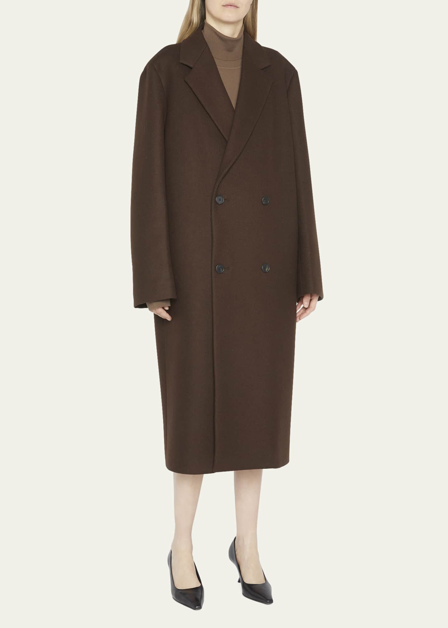 THE ROW Charles Double-Breasted Wool Coat - Bergdorf Goodman