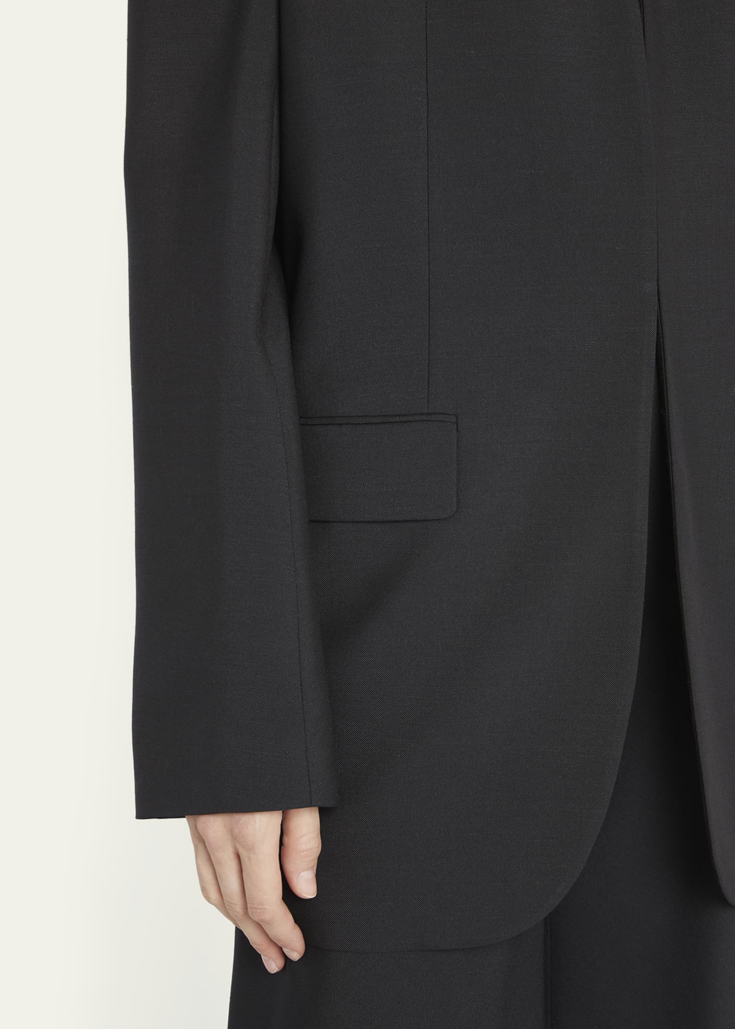 THE ROW Fie Open-Front Wool Jacket - Bergdorf Goodman