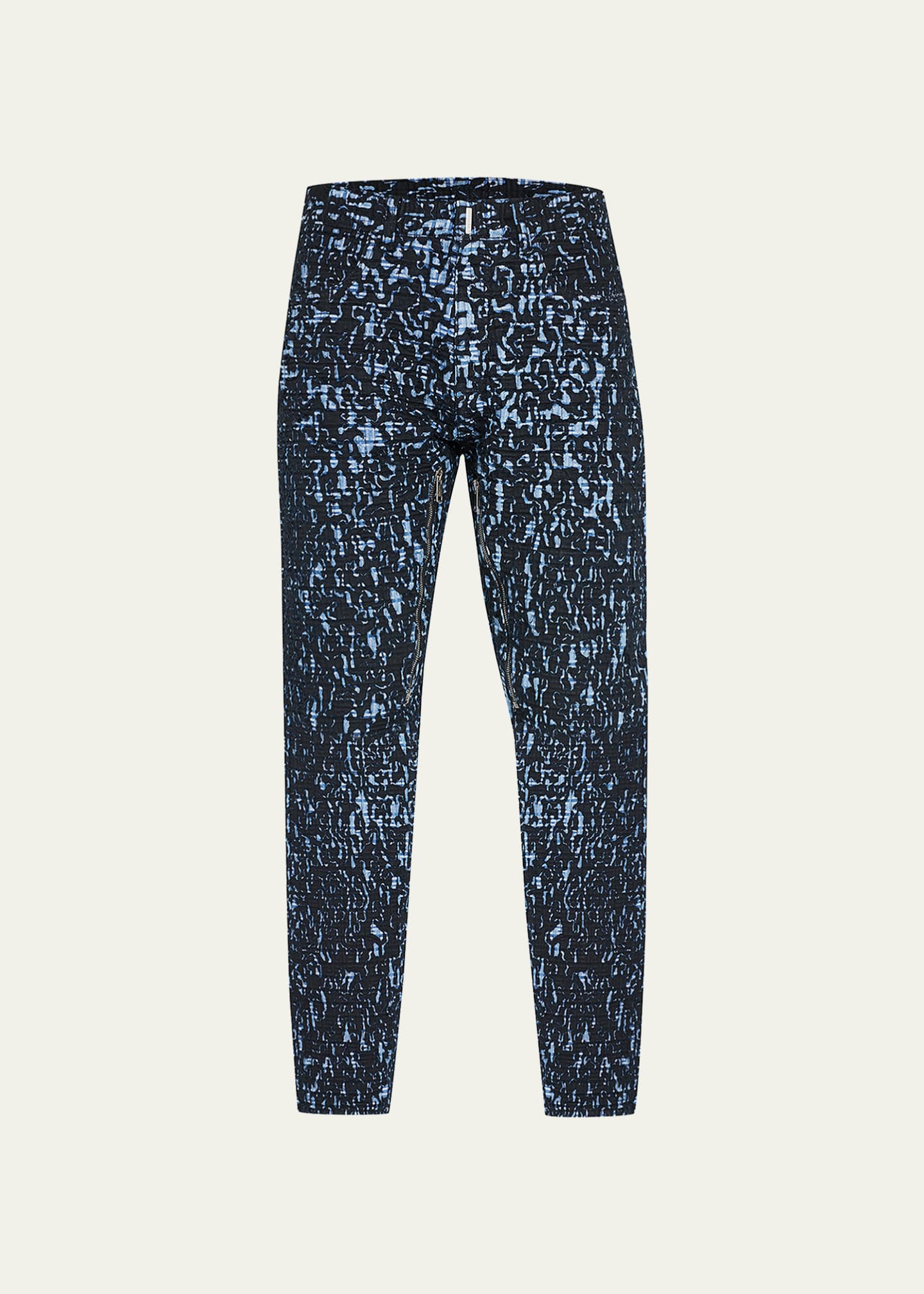 Givenchy Men's Shredded Jeans with Zippers - Bergdorf Goodman